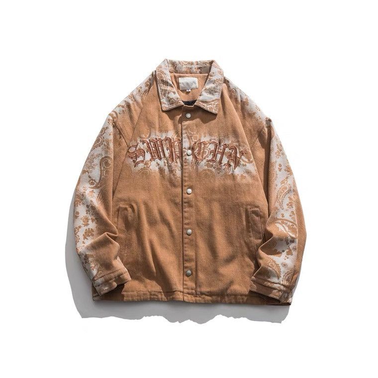 Japanese Brand × Very Cool Stylo Paisley Design Denim Style Jacket ...