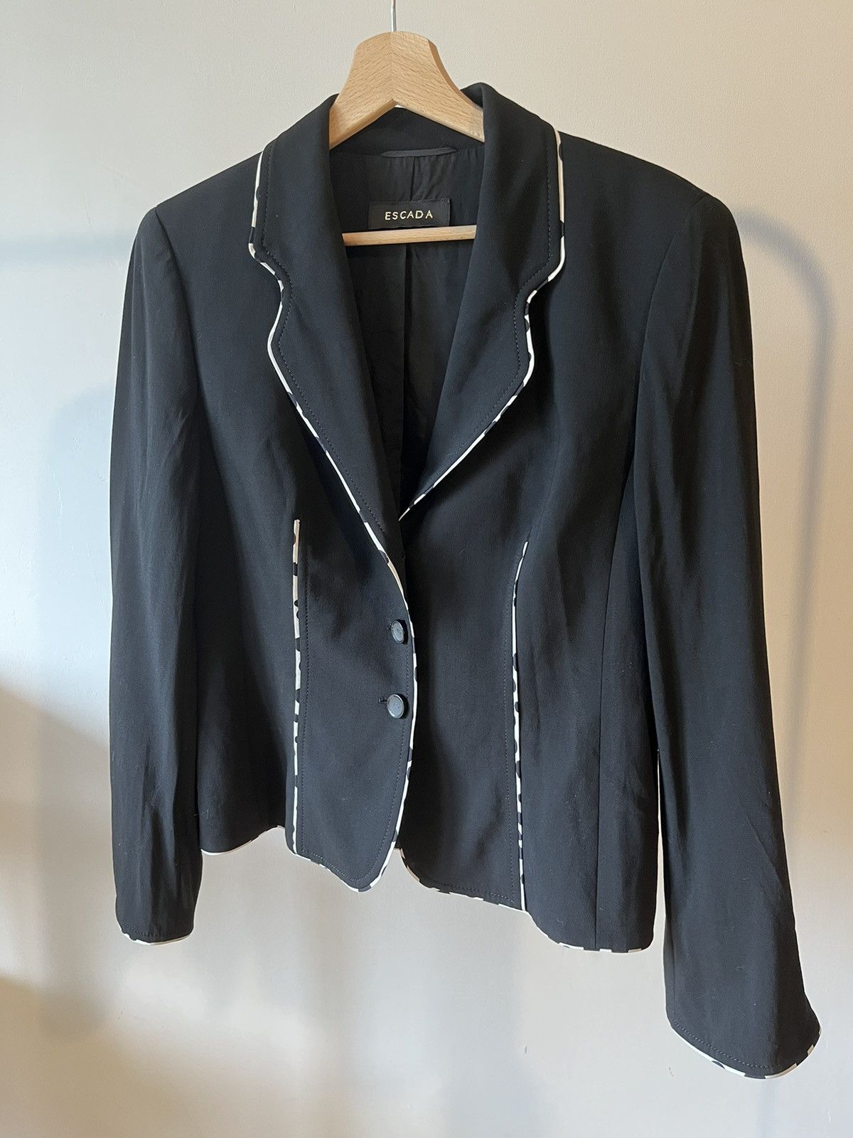 Escada × Luxury × Vintage Escada blazer dalmatian pattern wool | Grailed