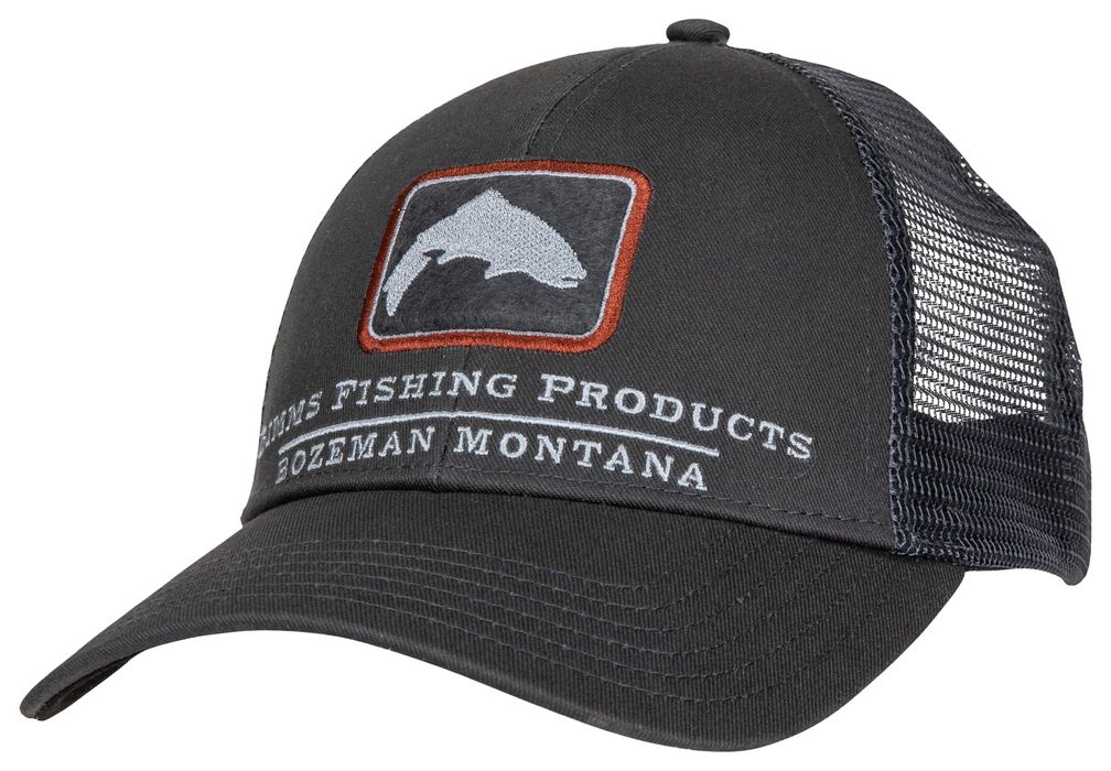 Simms Simms Fishing Trout Icon Trucker Cap - Carbon | Grailed