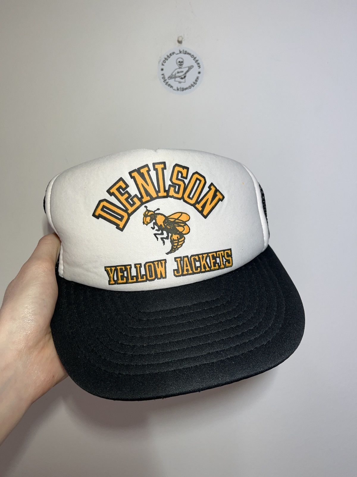 American College × Trucker Hat × Vintage Denison yellow jackets vintage ...