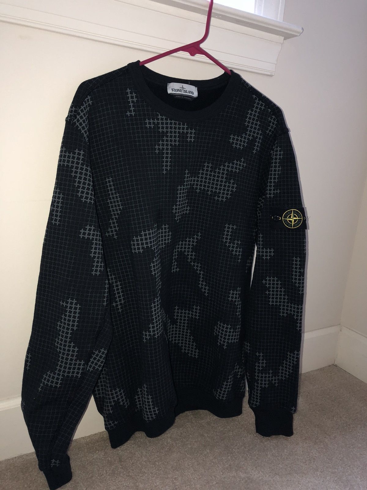 Stone Island 635E2 Stone Island CHECK GRID CAMO | Grailed