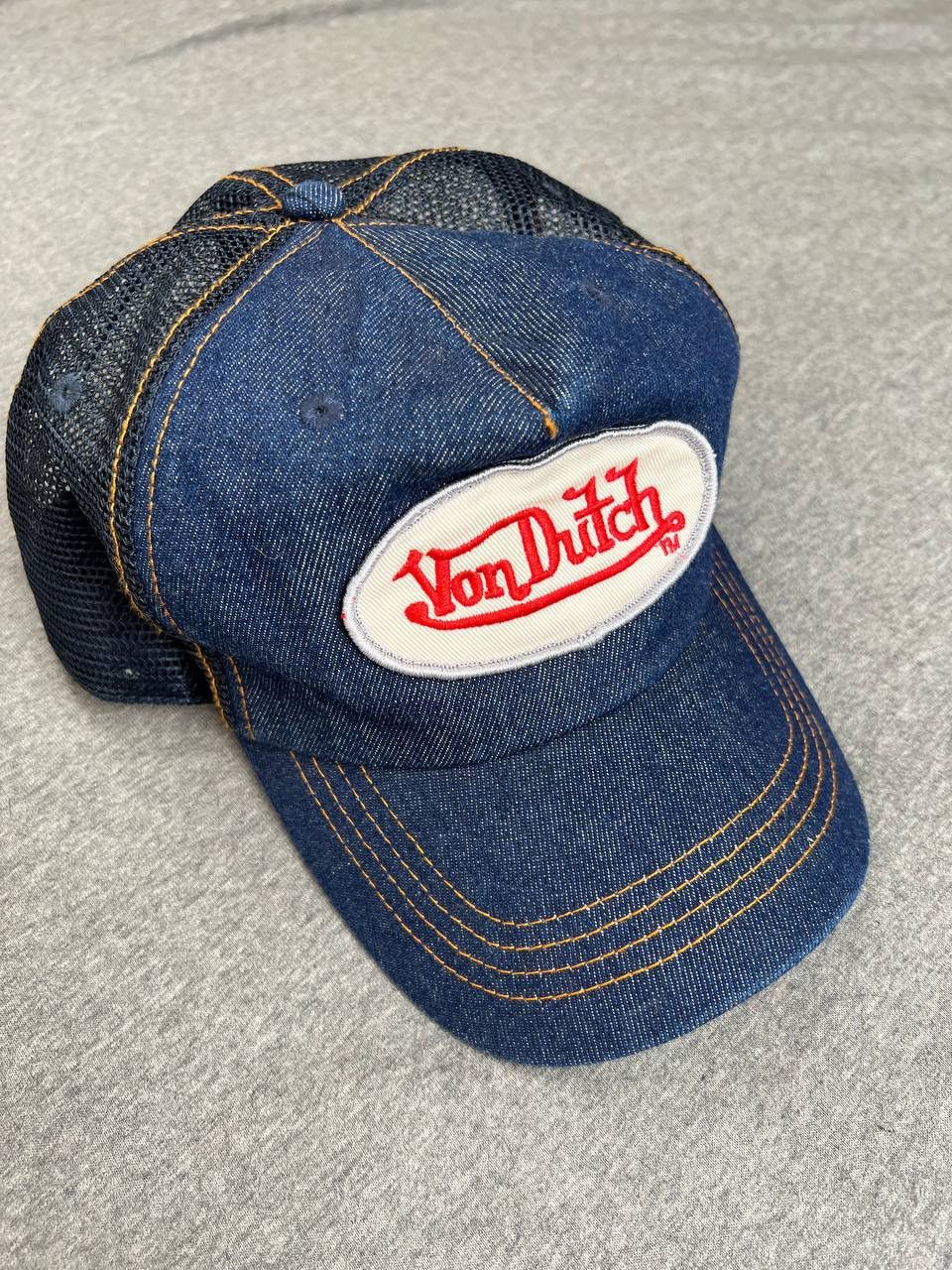 Streetwear × Vintage × Von Dutch Vintage Von Dutch Denim Navy Trucker ...