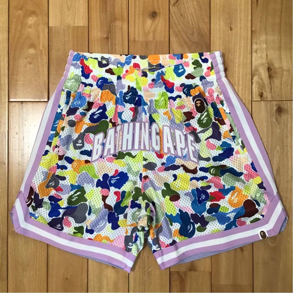 Bape BAPE Multi camo basketball shorts a bathing ape ★size S | Grailed