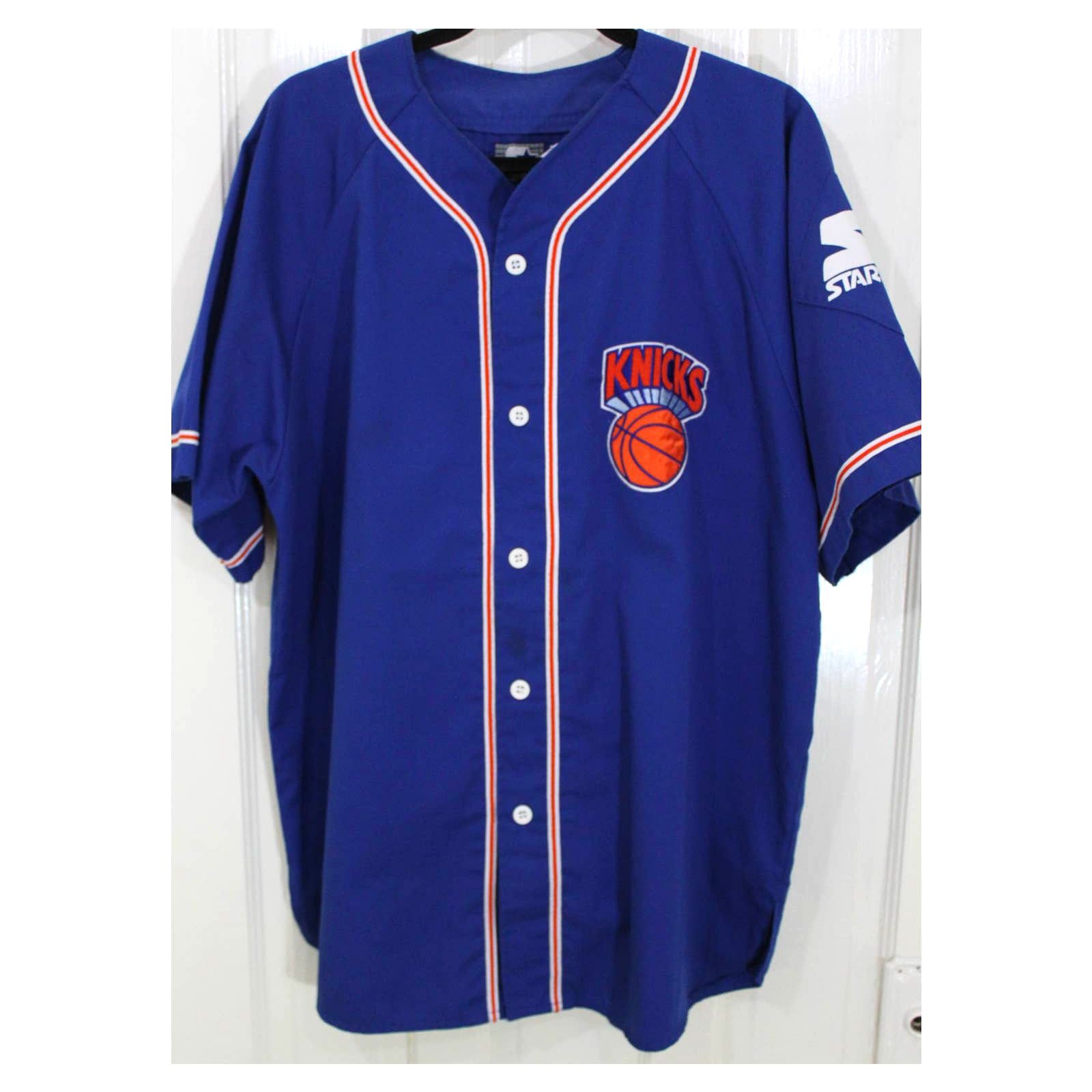 Starter NY Knicks 90s STARTER jersey BASEBALL Kris Kross L blue NBA ...
