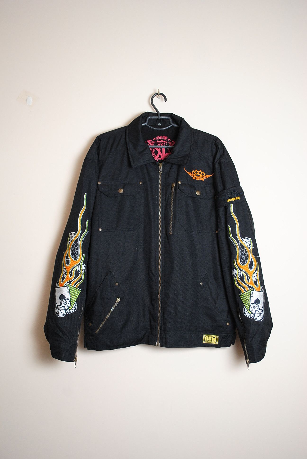 Streetwear × Vintage Gun Gang Wear by Leather Heaven Punk Jacket Size ...