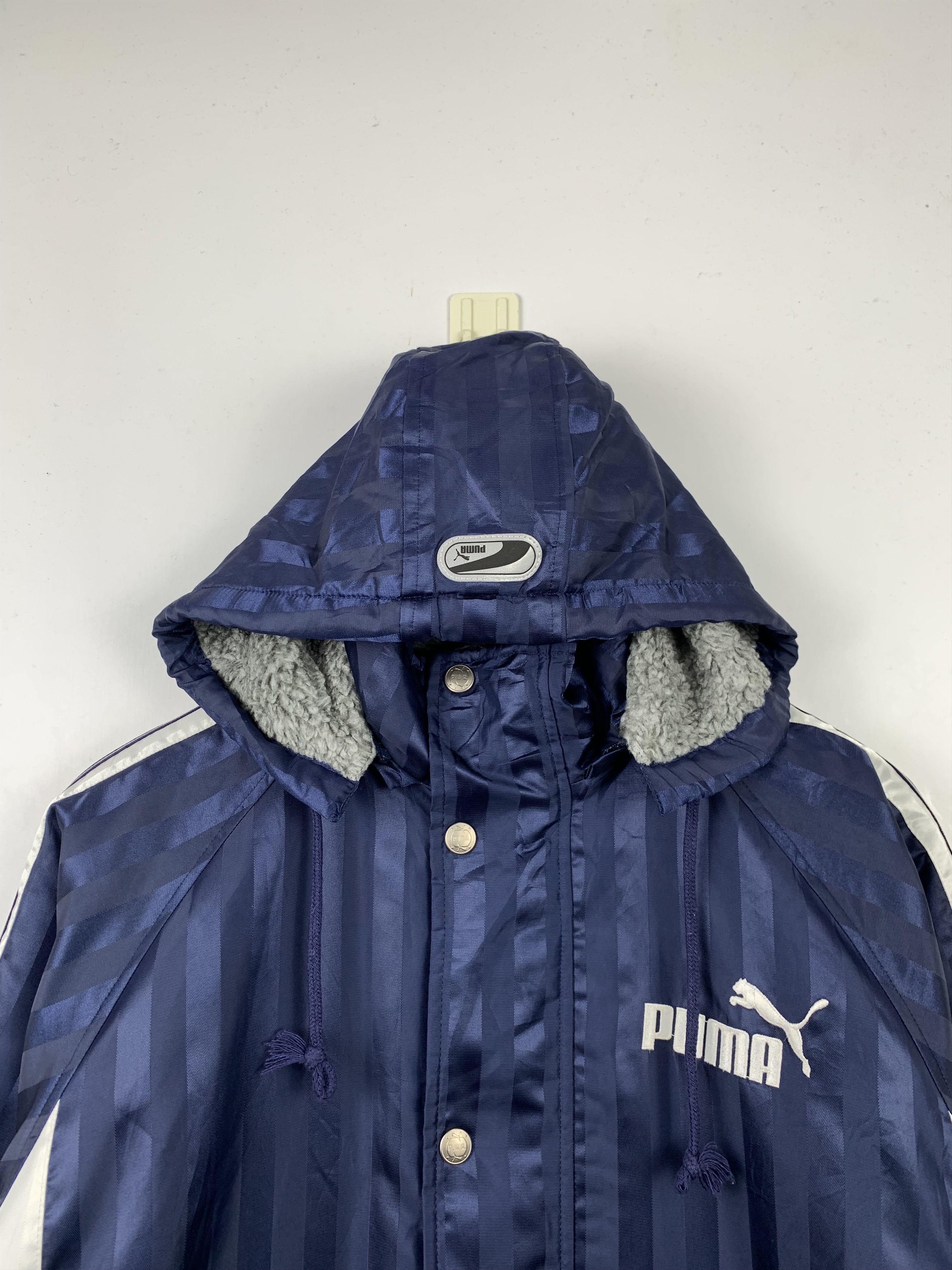 Puma Vintage Puma Long Jacket Sherpa Lining J0325 | Grailed