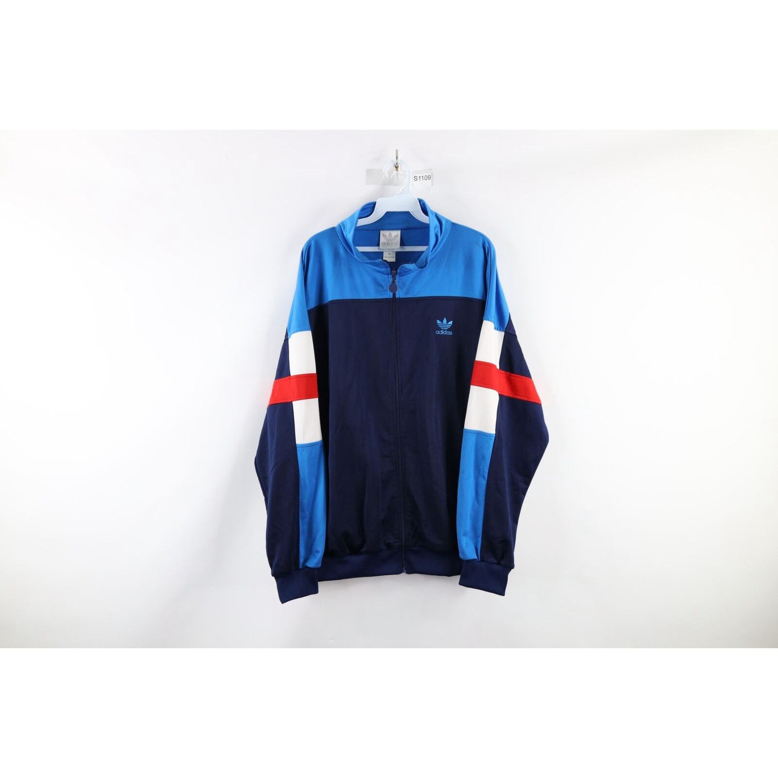 Adidas Vintage 80s Adidas Mens XL Run DMC Spell Out Color Block Warm Up ...