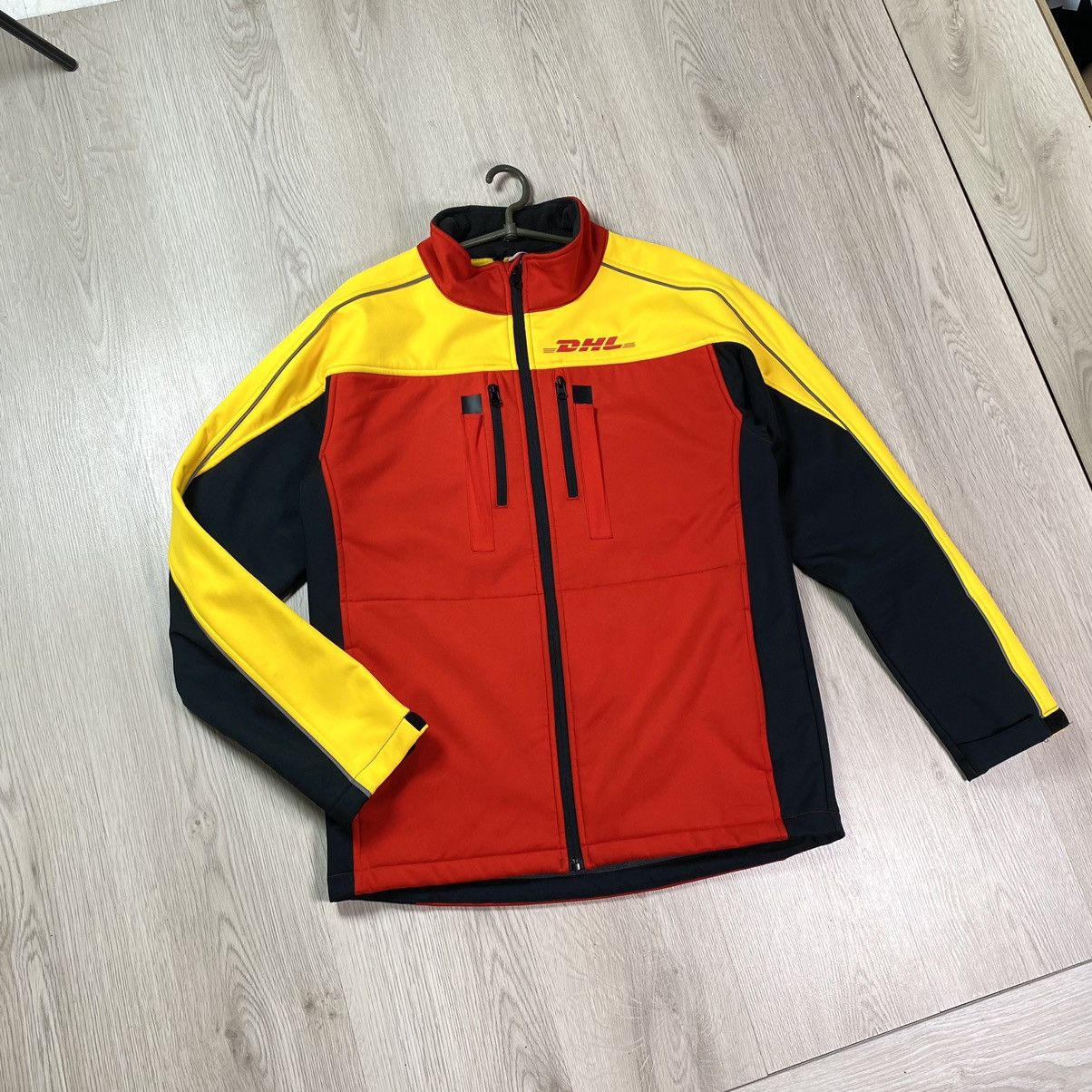 DHL DHL softshell jacket work wear | Grailed