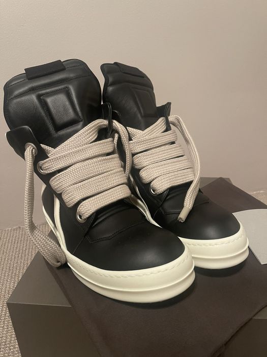 Rick Owens New Jumbo Lace Geobaskets | Grailed