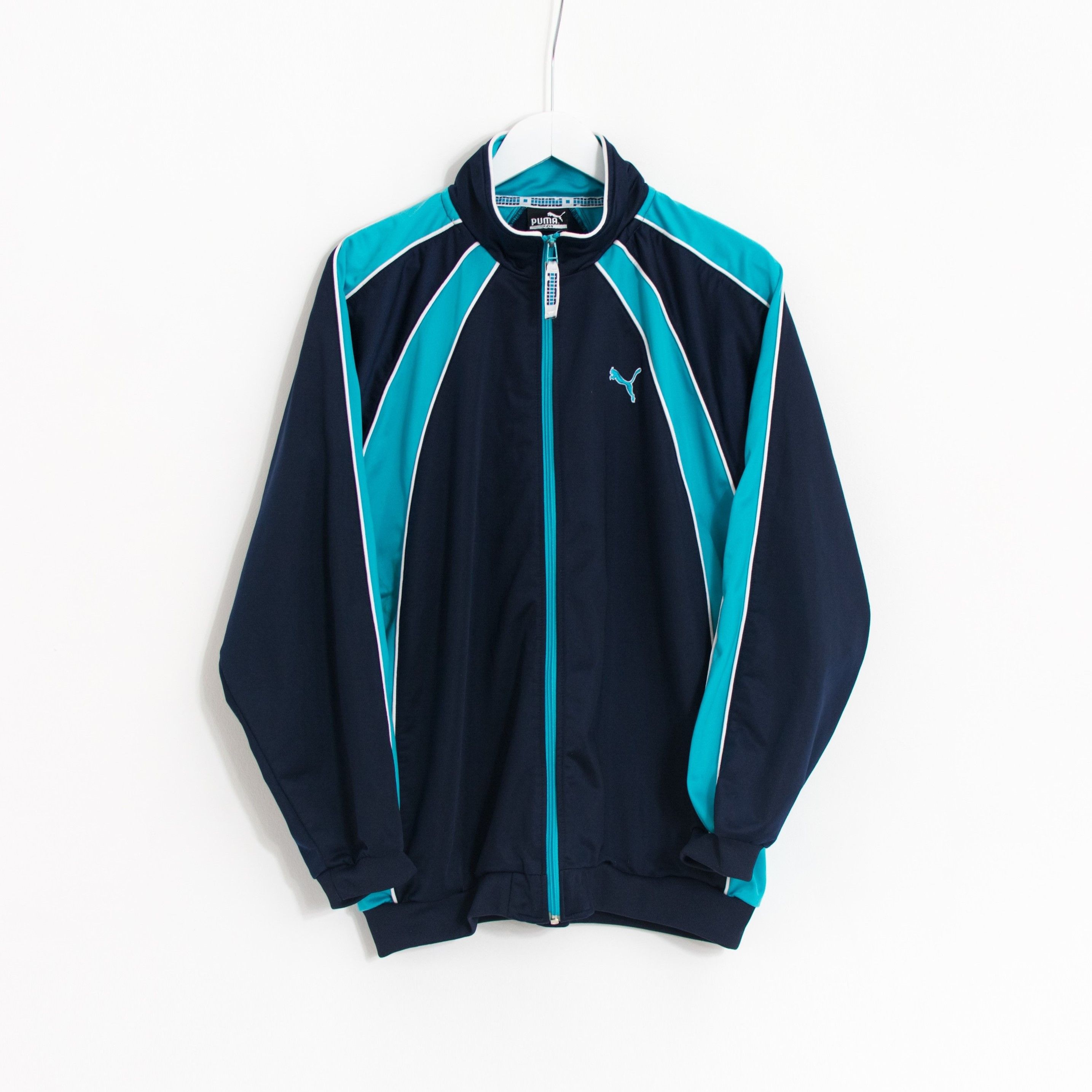 Puma × Vintage PUMA track jacket in blue | Grailed