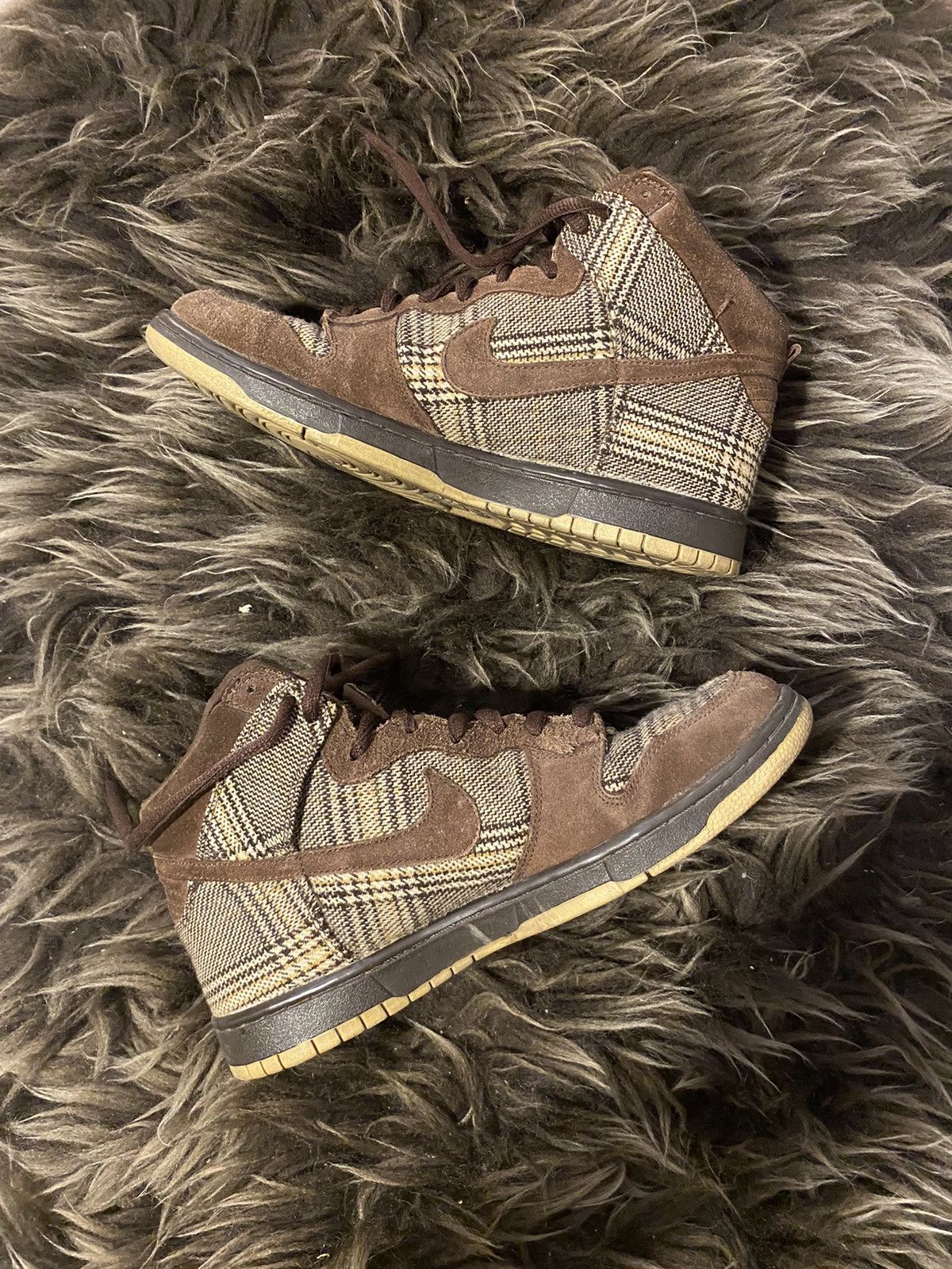 Nike Nike Dunk High Tweed Sneakers Vintage Rare 2004 | Grailed