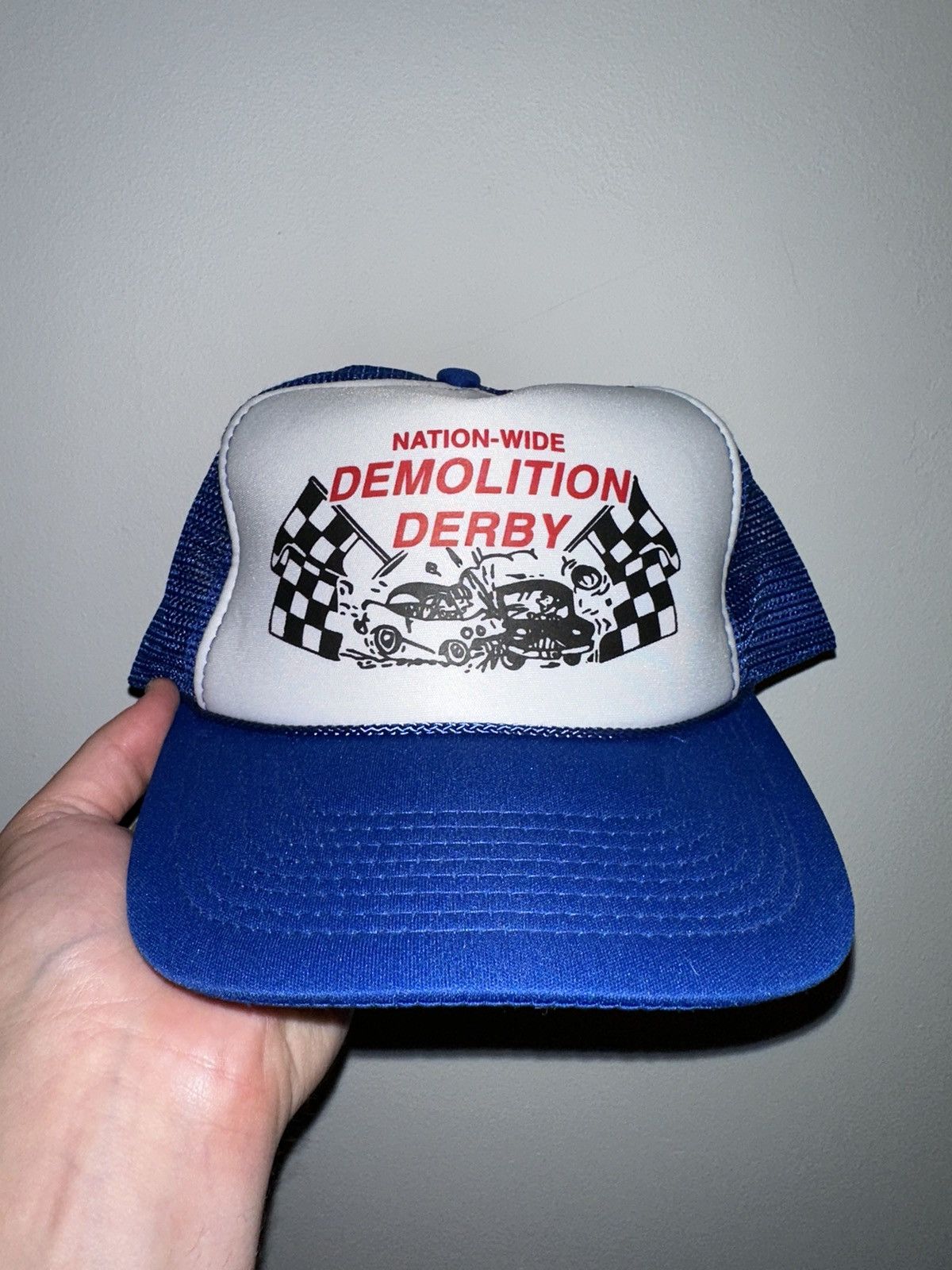 Vintage Vintage 80’s Demolition Car Derby Trucker Snapback Hat | Grailed