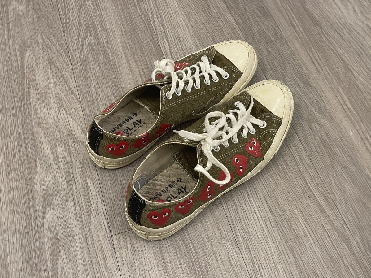 Converse Converse Chuck Taylor All-Star CDG Multi Heart Green | Grailed