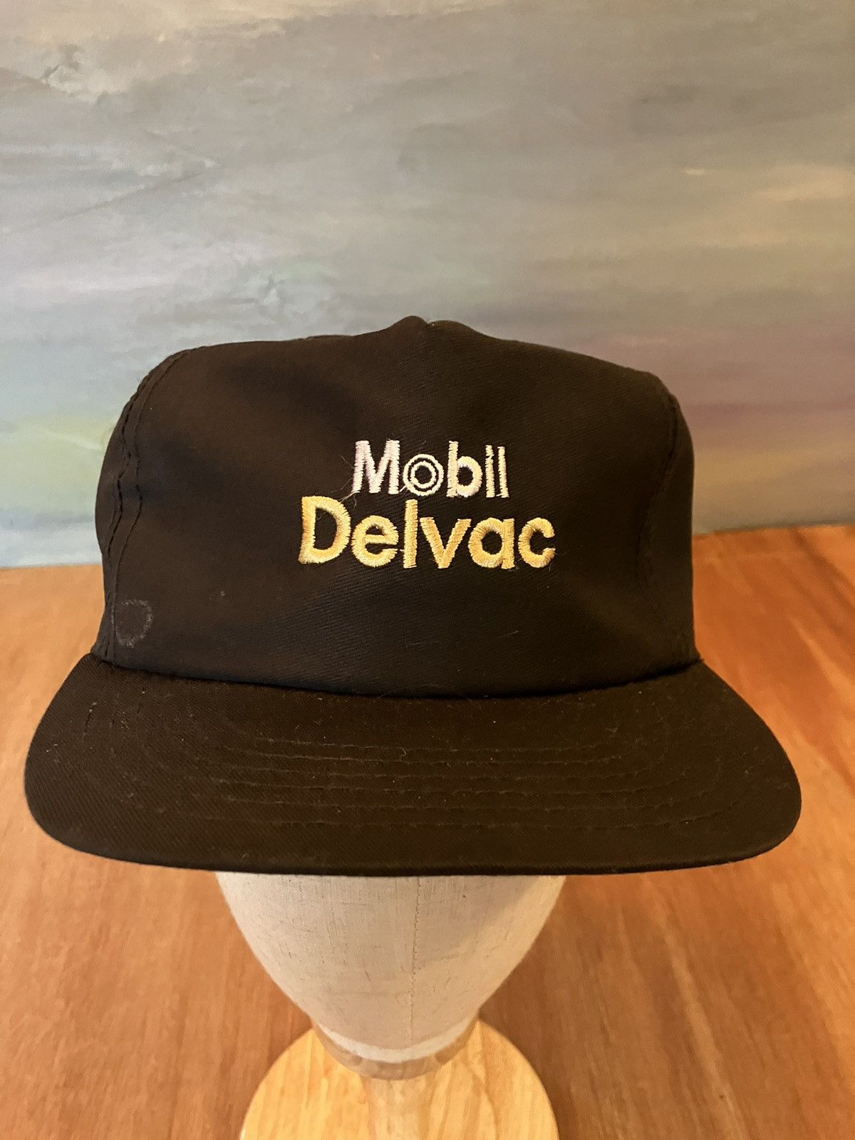 Vintage Vintage Trucker Hat Mobil Delvac Oil Diesel Made in USA 90s ...