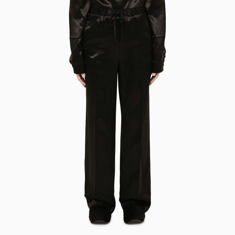 Jil Sander Jil Sander Black Satin Trousers | Grailed