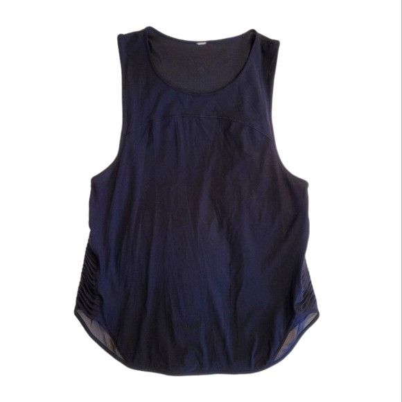 Lululemon Lululemon Size 8 Black Ruched Athletic Tank | Grailed
