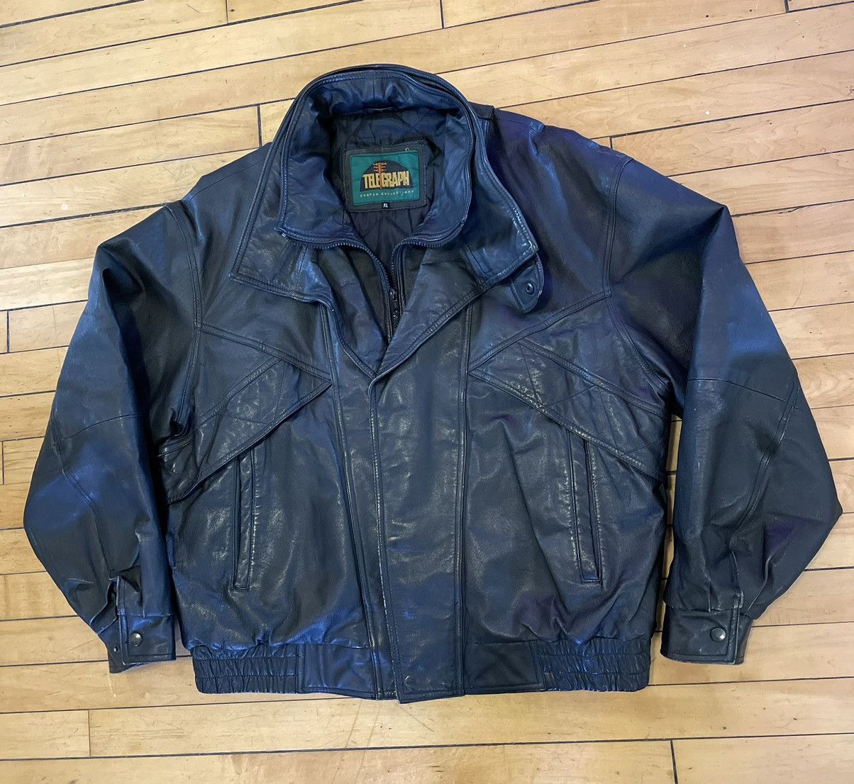Vintage Vintage 70s Telegraph Coopers Collection Leather Jacket XL ...