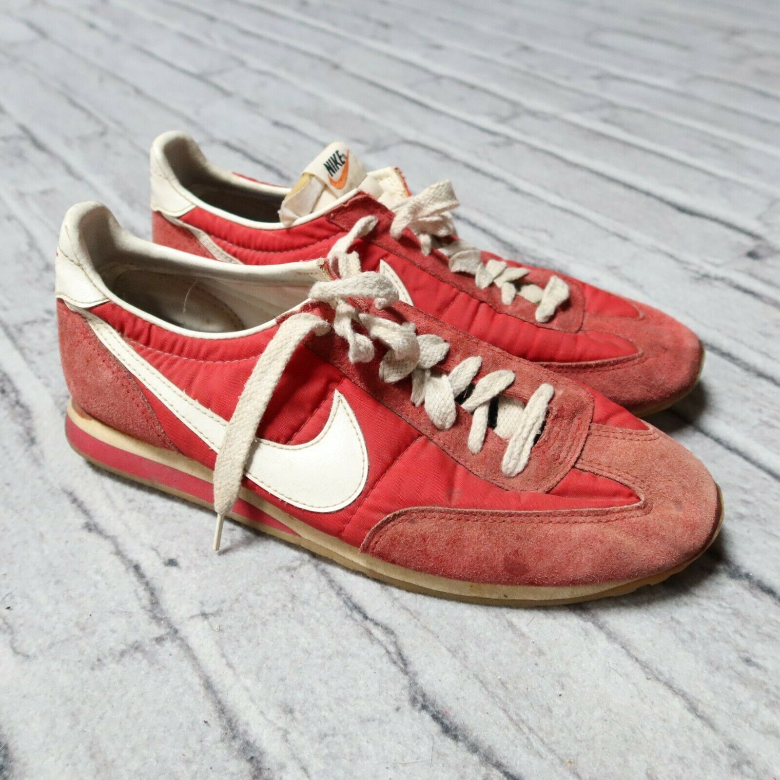 Nike Vintage 70s Nike Waffle Trail Running Shoes Size 10 Red Runners ...