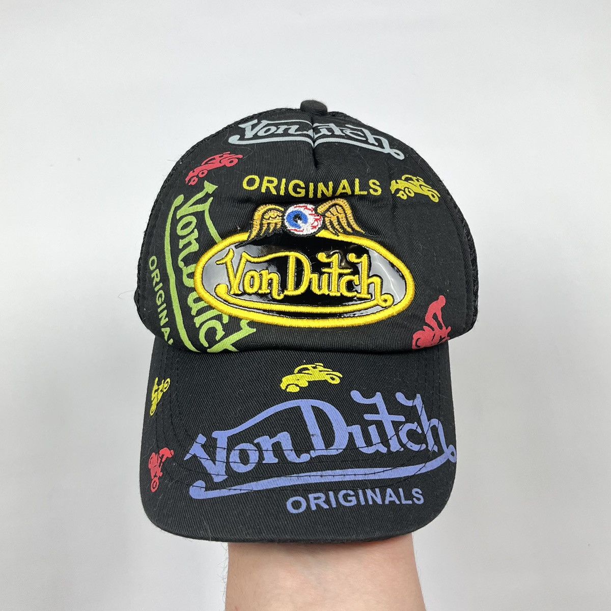 Von Dutch Vintage Von Dutch monogram big logo trucker hat cap | Grailed