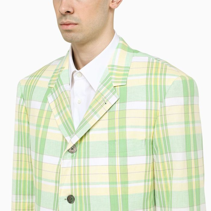 Thom Browne Thom Browne Green/White/Yellow Check Jacket | Grailed