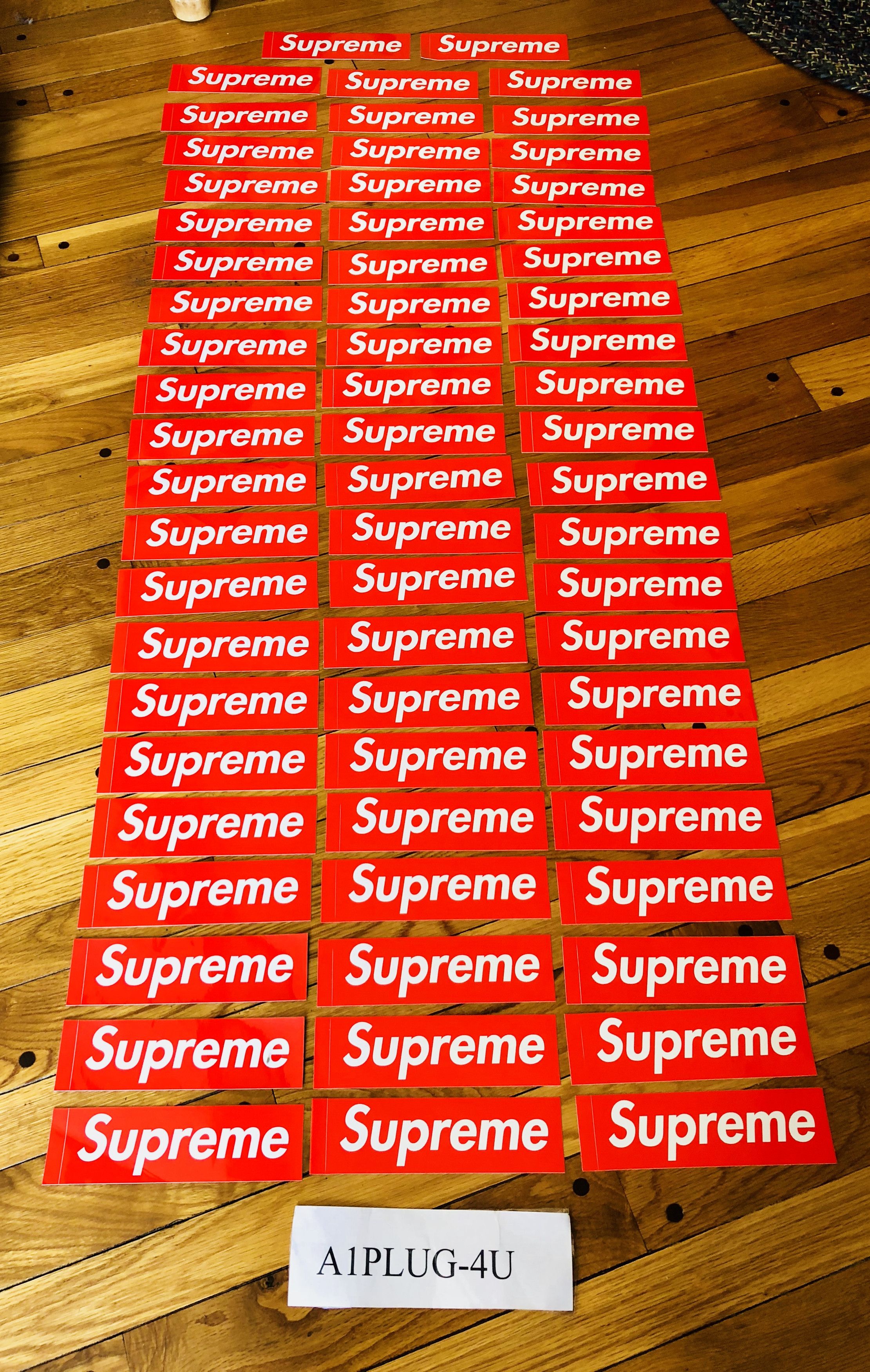 Supreme 🔥LOWEST PRICED-100% AUTHENTIC SUPREME RED BOX LOGO-BOGO STICKER ...