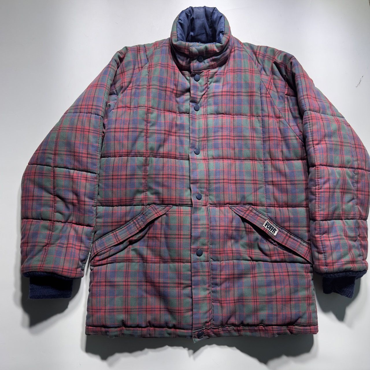 Vintage VINTAGE PUFFA CHECKERED PUFFER JACKET | Grailed