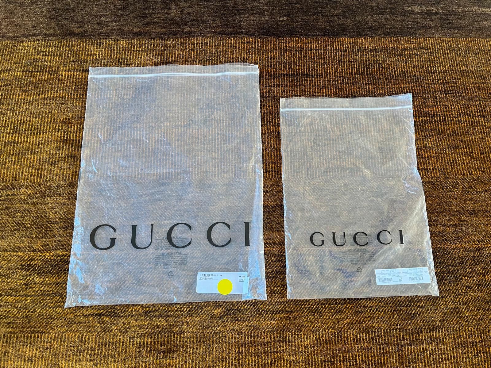 Gucci Logo Plastic Bags in Clear | Grailed
