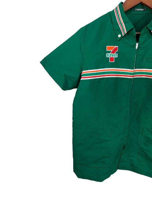 Vintage 90s vintage 7 ELEVEN uniform workwear zip up | Grailed