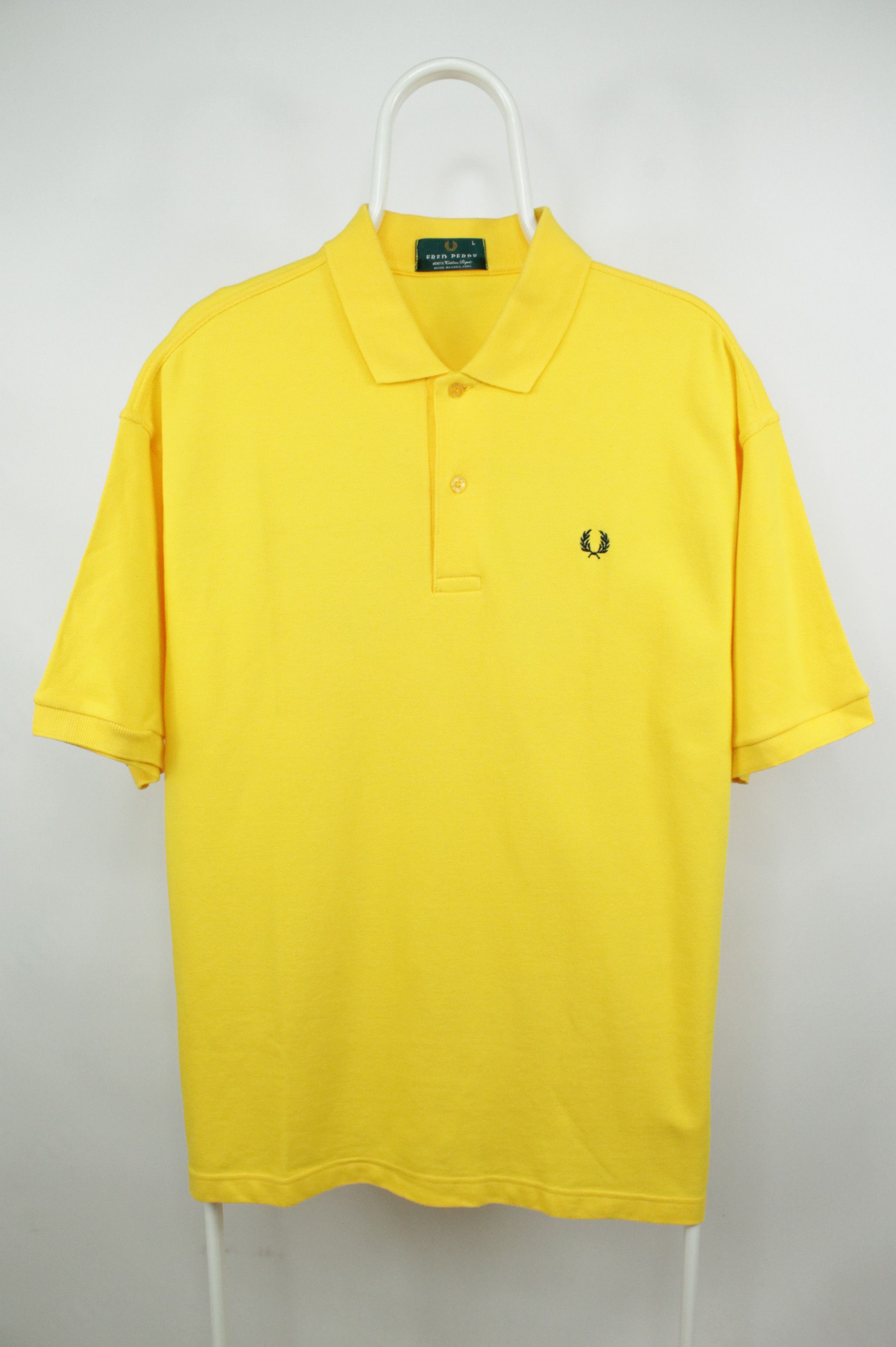 Vintage Vintage Fred Perry Yellow Polo T-Shirt | Grailed