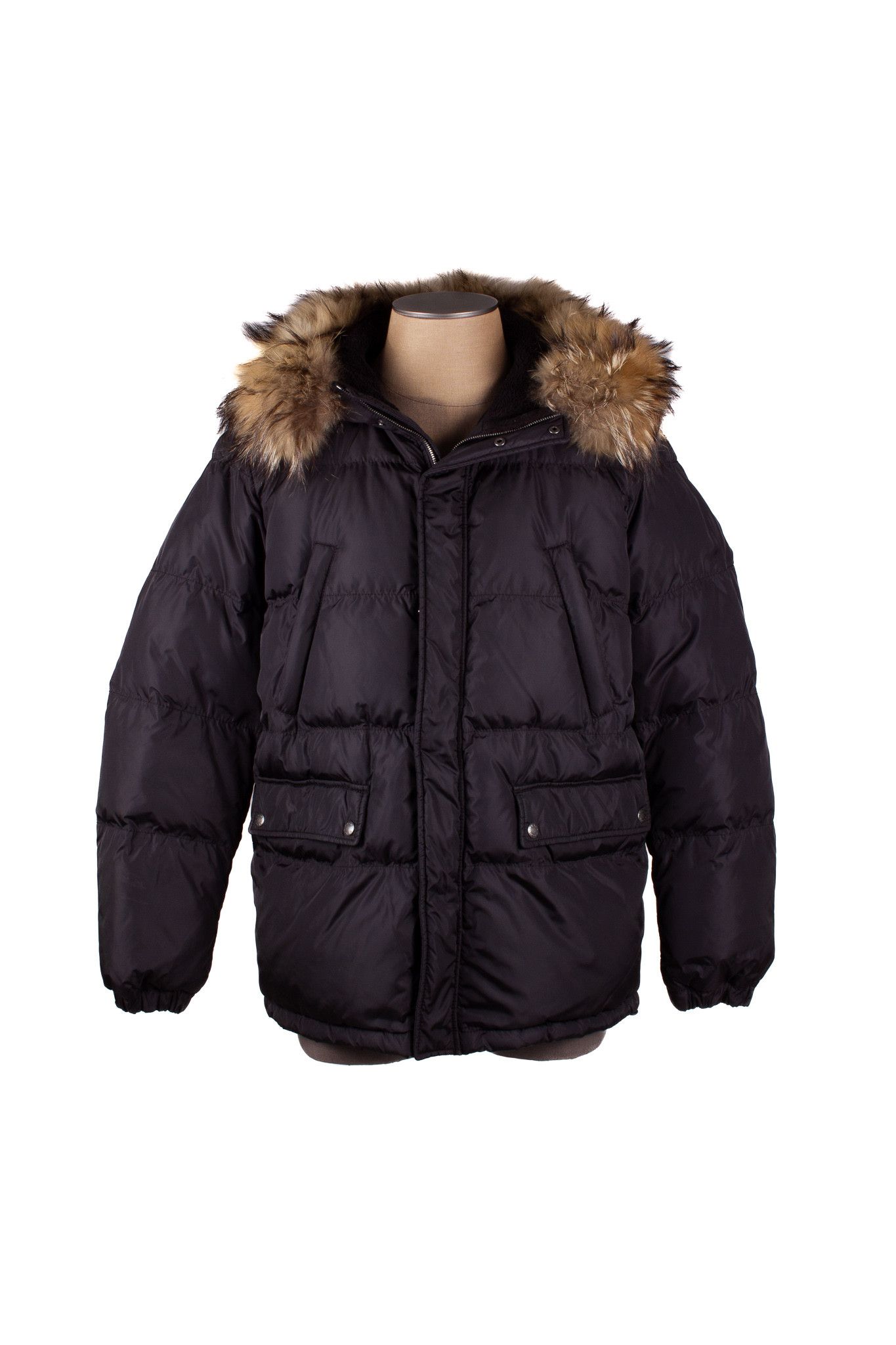 Prada PRADA BLACK NYLON / DOWN PUFFER COAT | Grailed