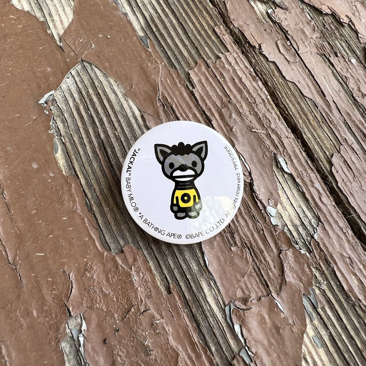 Bape A Bathing Ape Baby Milo Jackal Button 2005 | Grailed