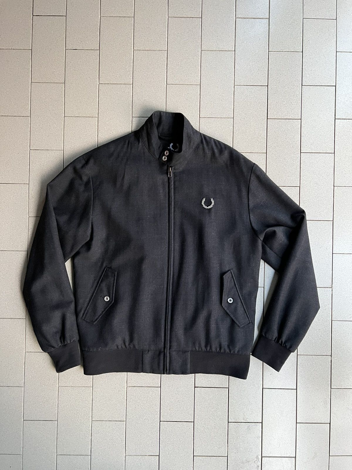 Fred Perry × Raf Simons × Rare Raf simons x Fred Perry wool bomber ...