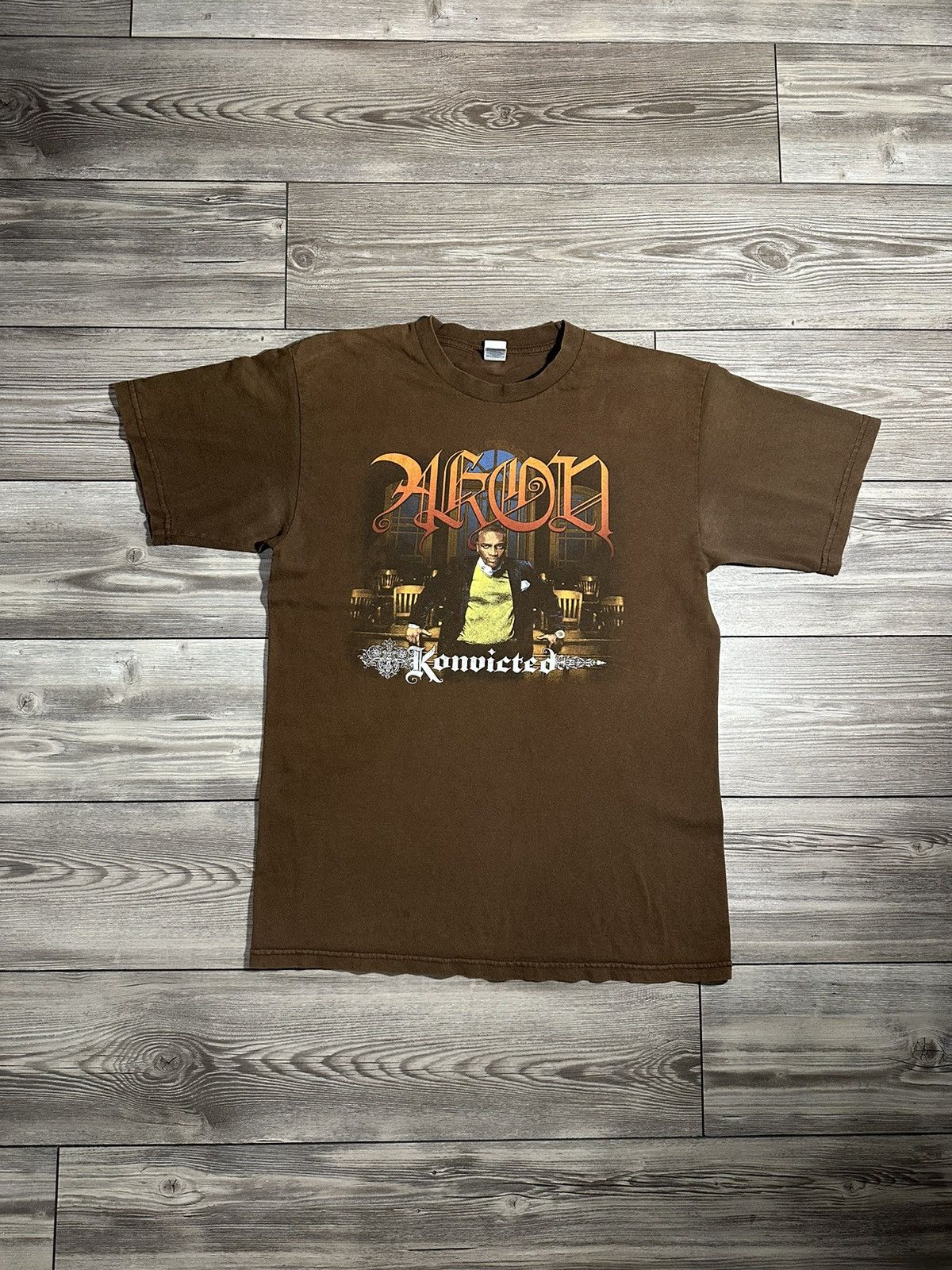 Rap Tees × Streetwear × Vintage Akon Konvicted Canadian Tour T Shirt ...