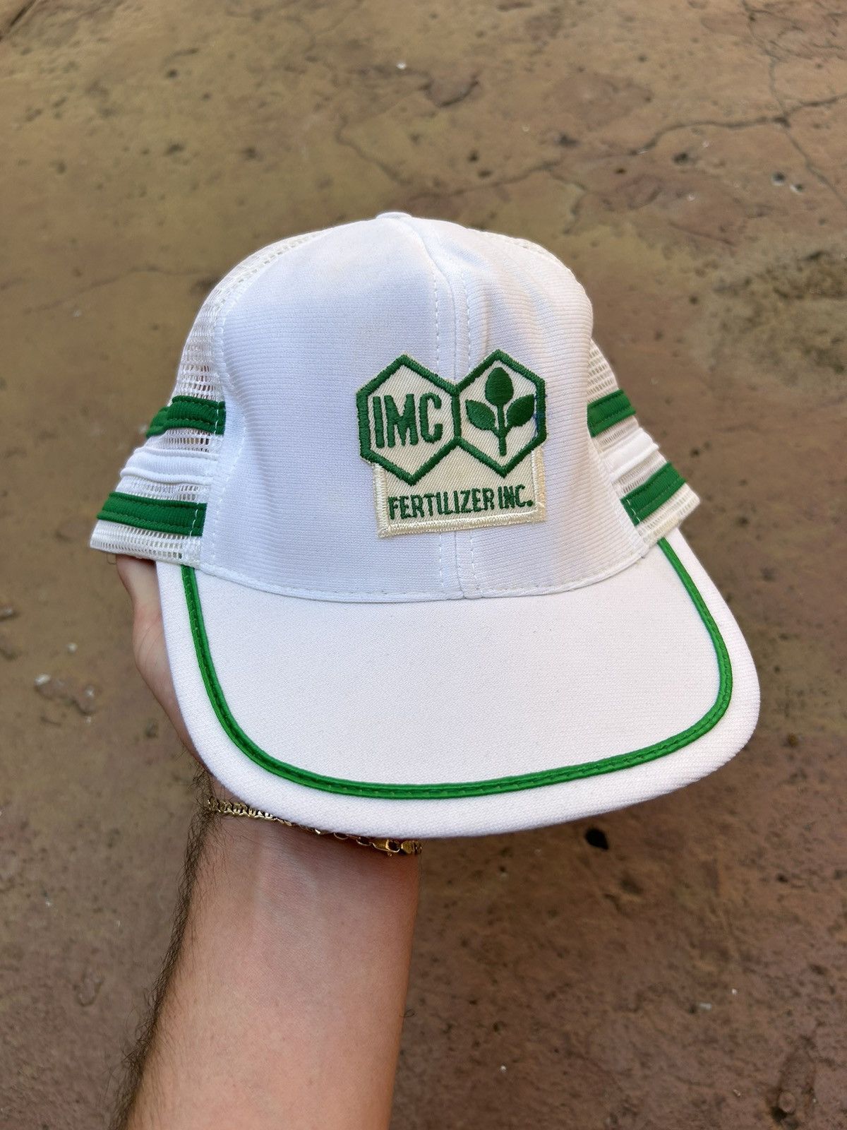 Vintage 80’s IMC Fertilizer 3 Stripe Vintage Trucker Hat | Grailed