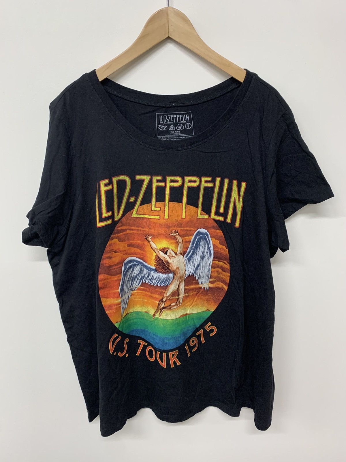 Band Tees × Vintage Retro Led Zeppelin 1975 Tour T-Shirt | Grailed
