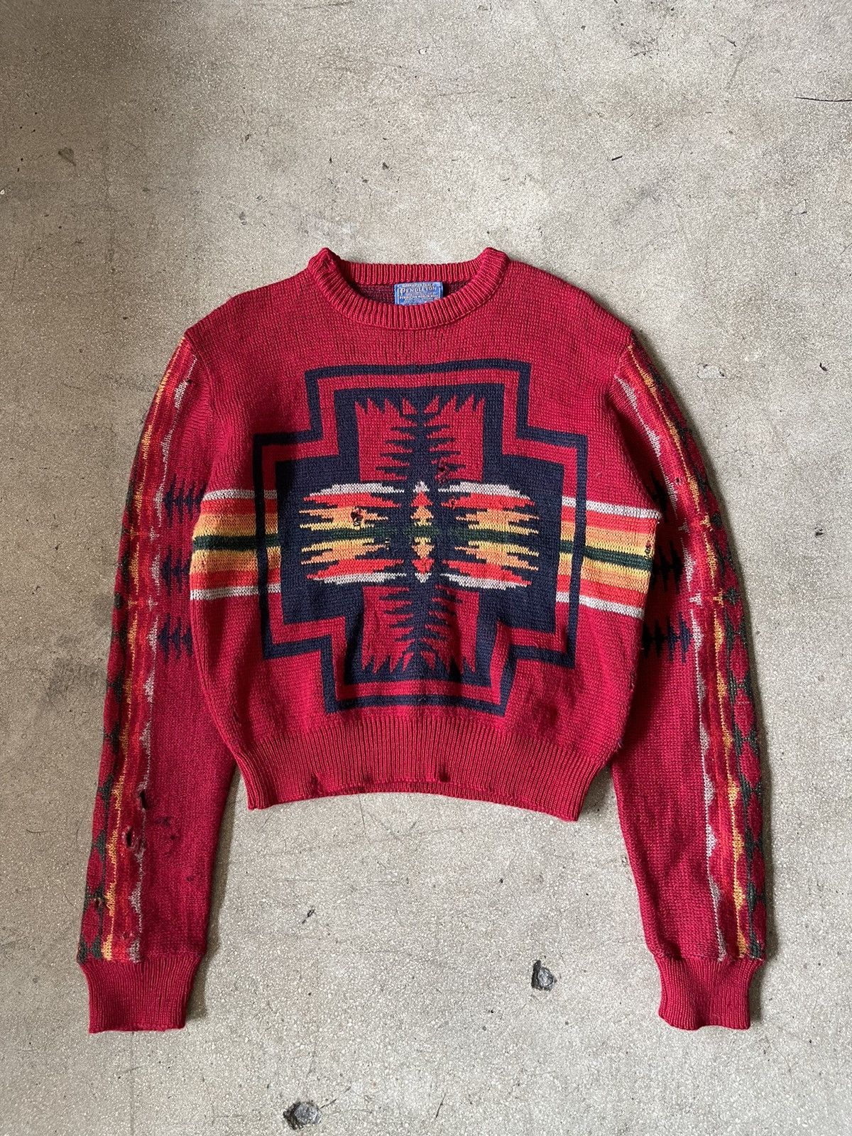 Pendleton Vintage Pendleton High Grade Western Wear Aztec knit sweater ...