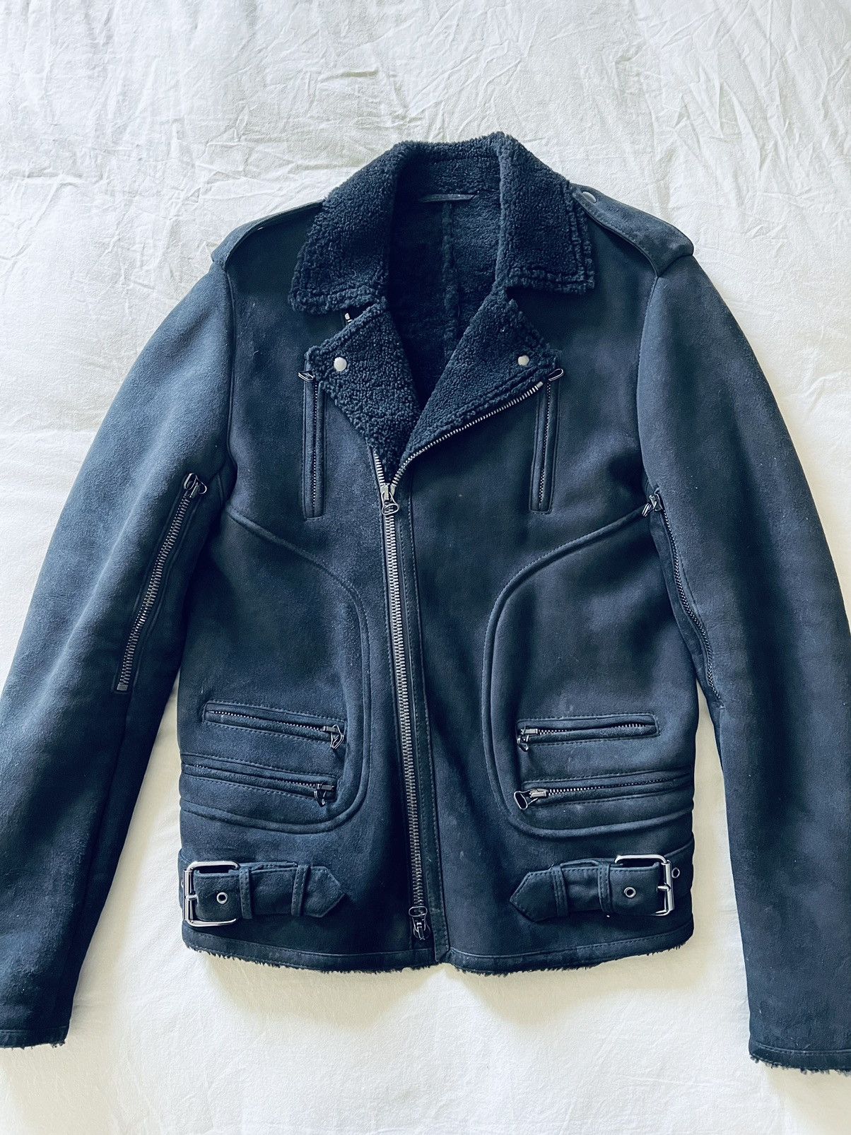 Balmain Rare Balmain sheepskin leather jacket. | Grailed