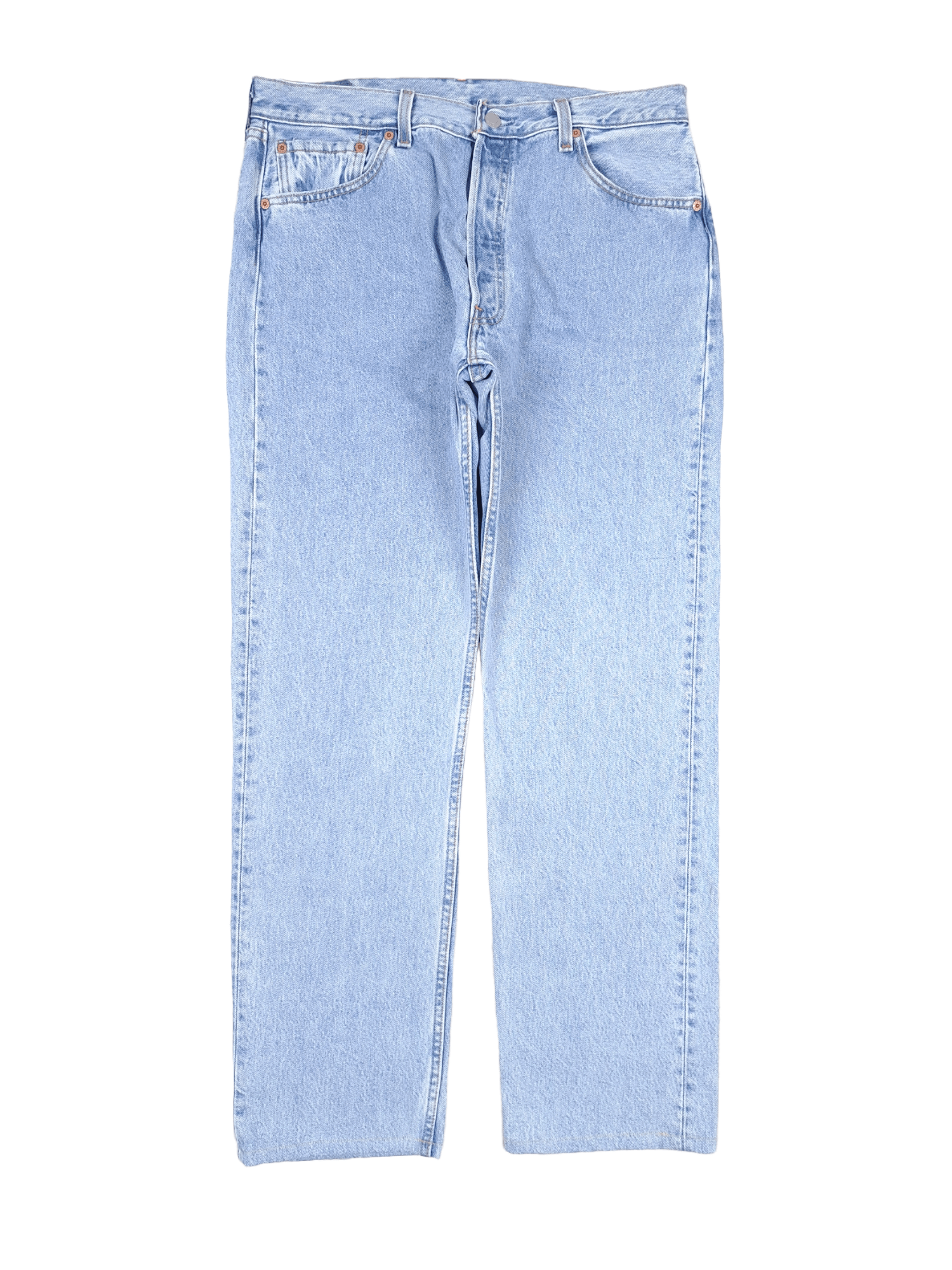 Vintage 90's Vintage Levi's 501 36/32 USA Baby Blue Denim Jeans | Grailed