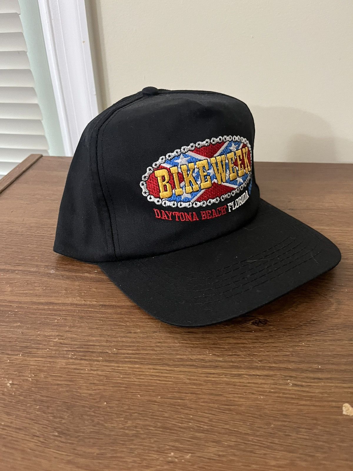 Vintage Vintage 90’s Bike Week 1999 Confederate Flag SnapBack Hat | Grailed