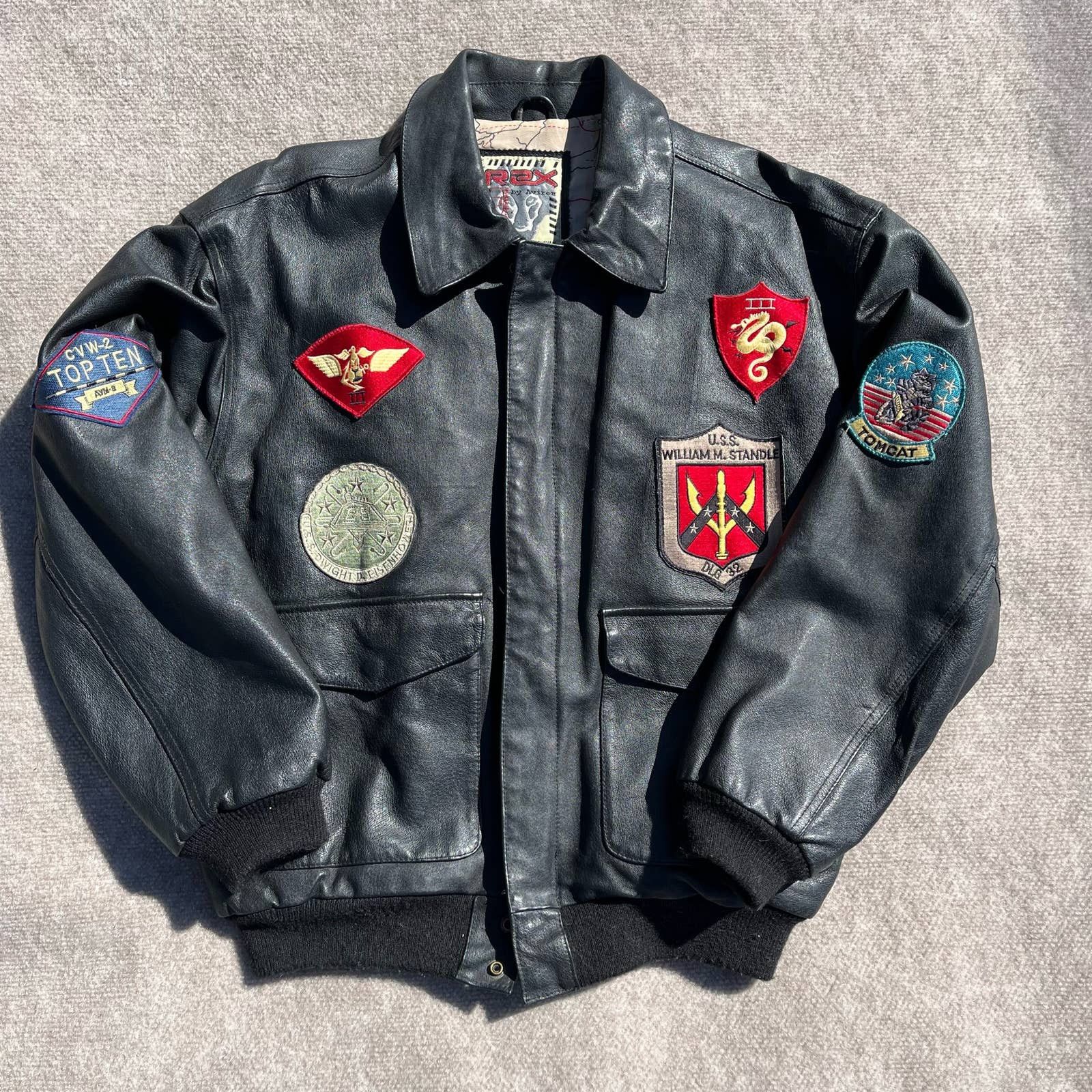 Avirex Vintage Rare 1990s 1980s Avirex Patch Flight Jacket | Grailed