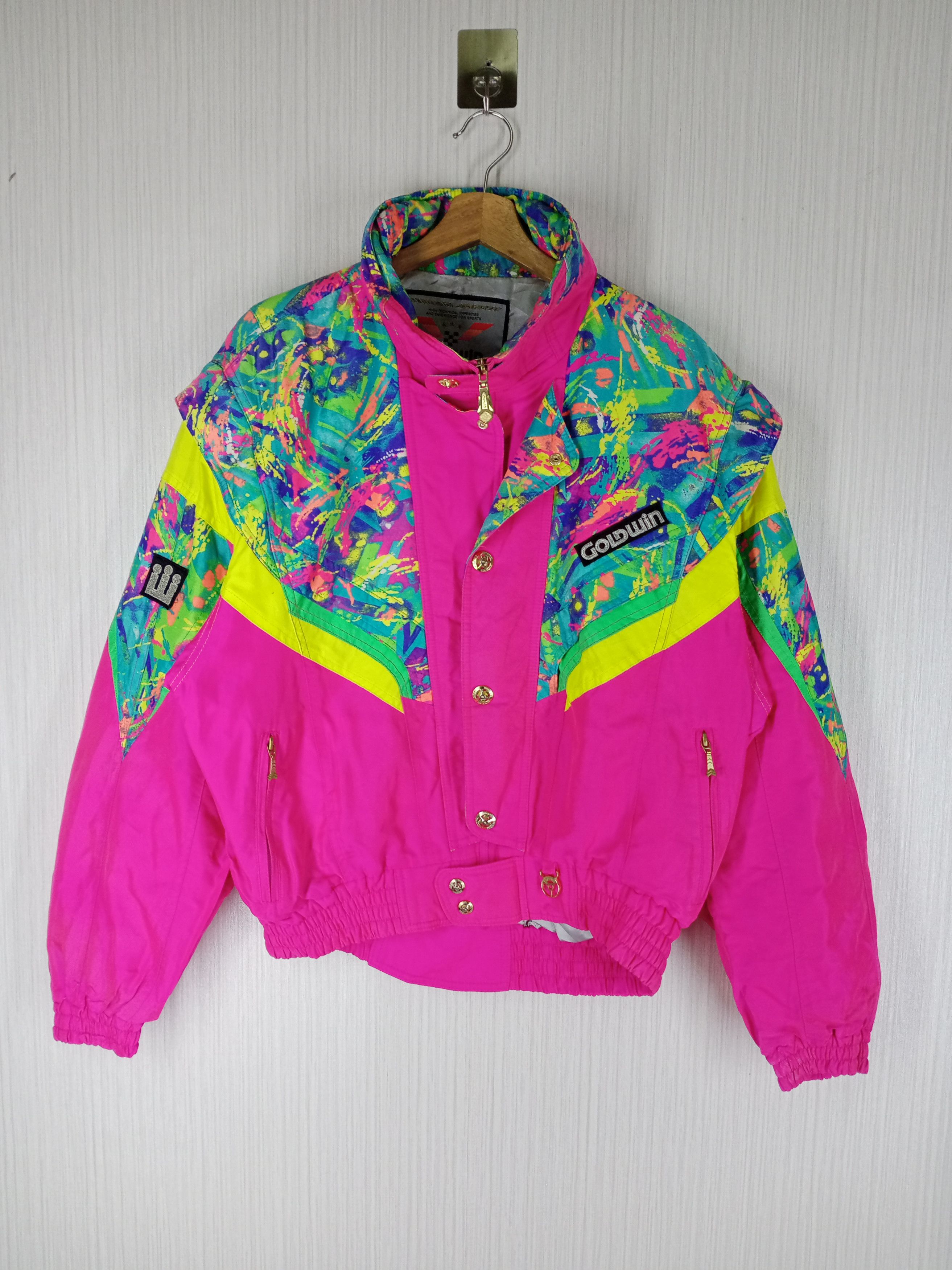 Goldwin × Ski × Vintage Vintage Goldwin Ski Bomber Jacket Nice Design ...