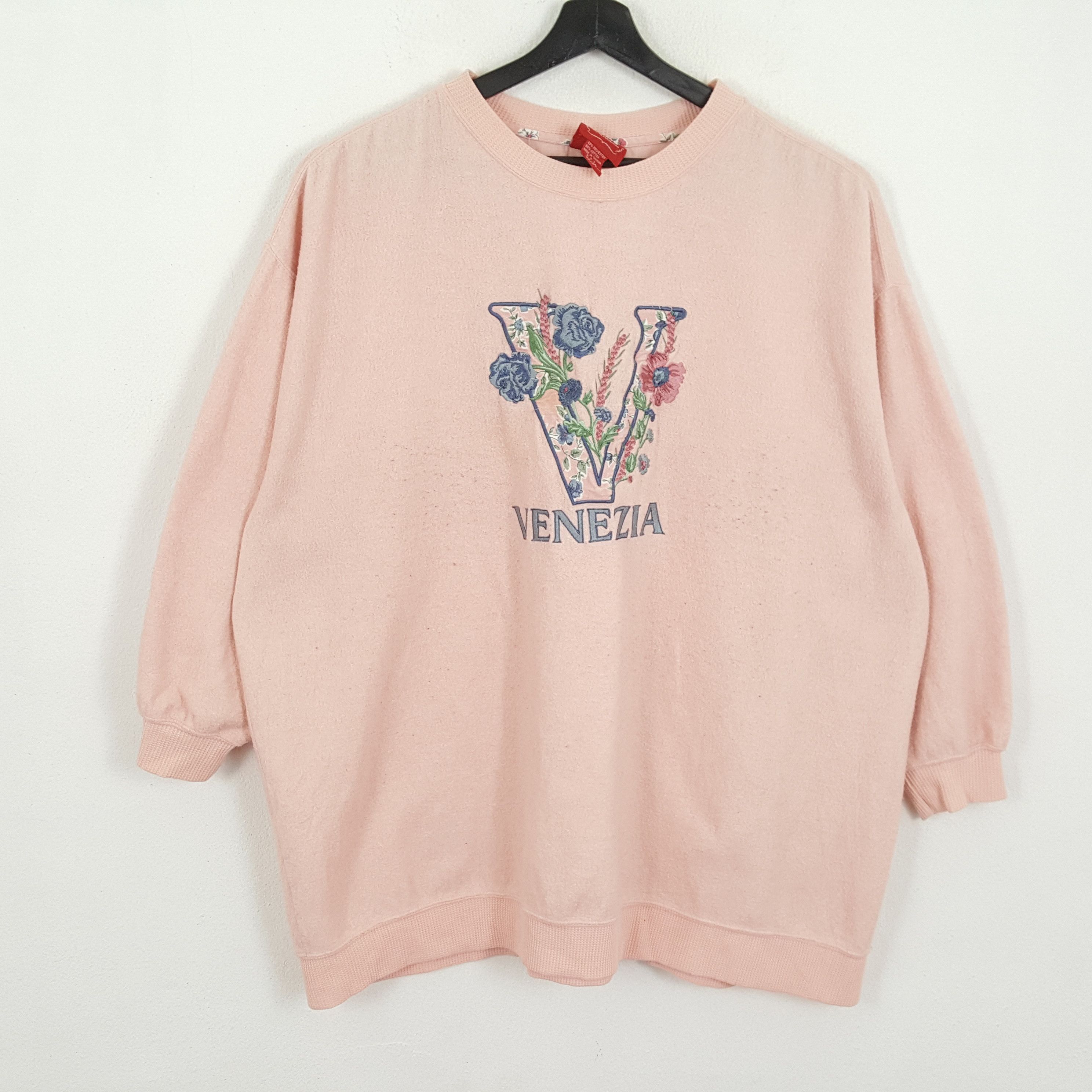 Vintage VENEZIA JEANS Italian Brand Big Logo Design Sweatshirt | Grailed