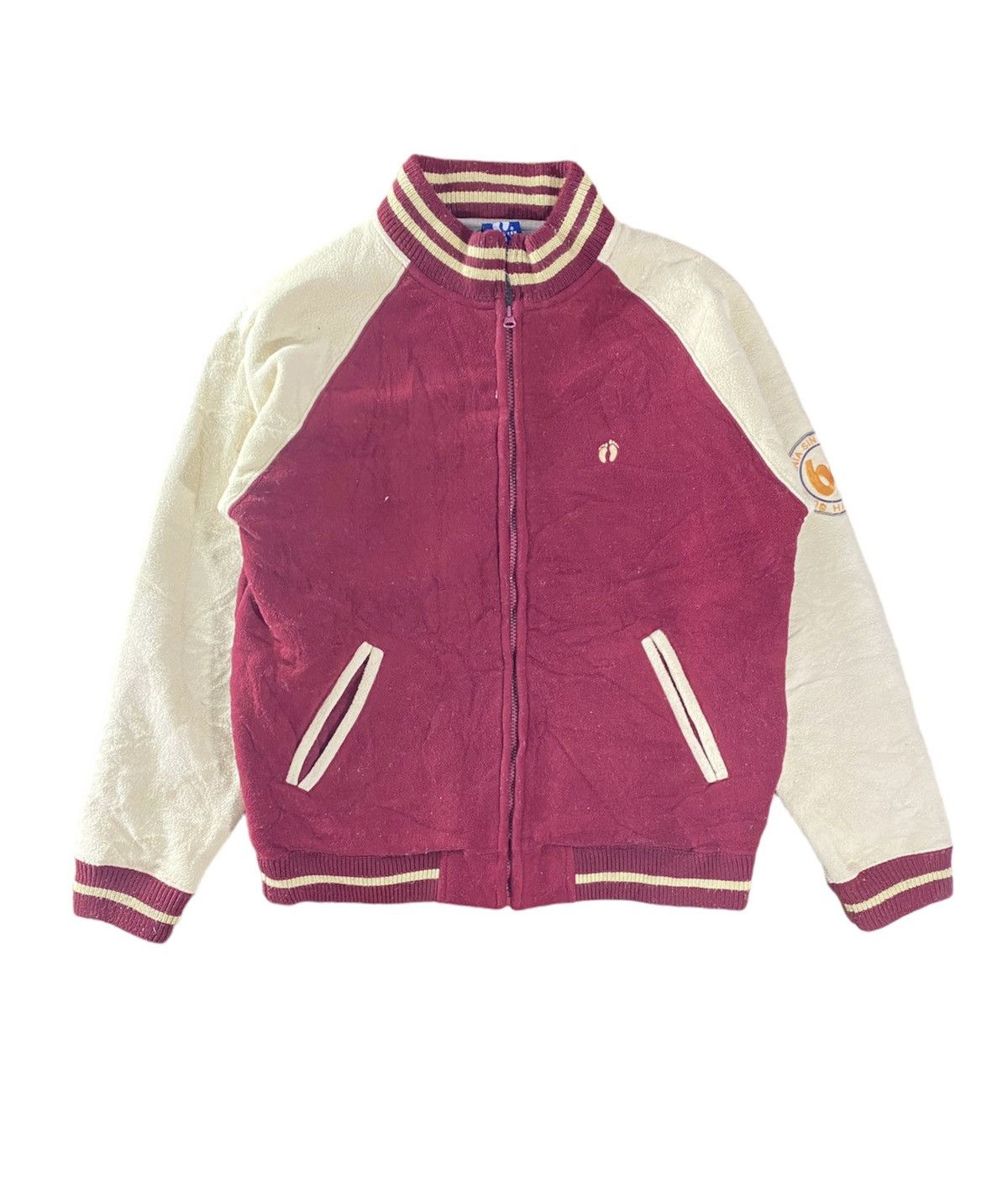 Hang Ten × Vintage Vintage Hang Ten Varsity Jacket Small Logo Patches ...