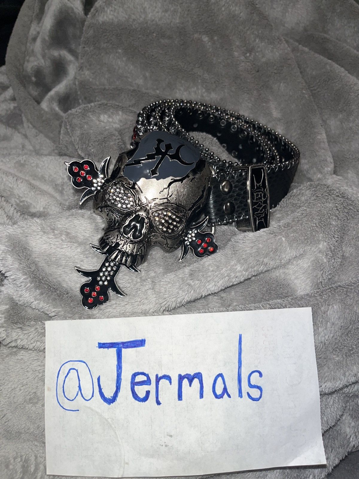 Eternal Espiritu belt, RED, SKULL BELT, SIZE 34, @eternalartwear | Grailed