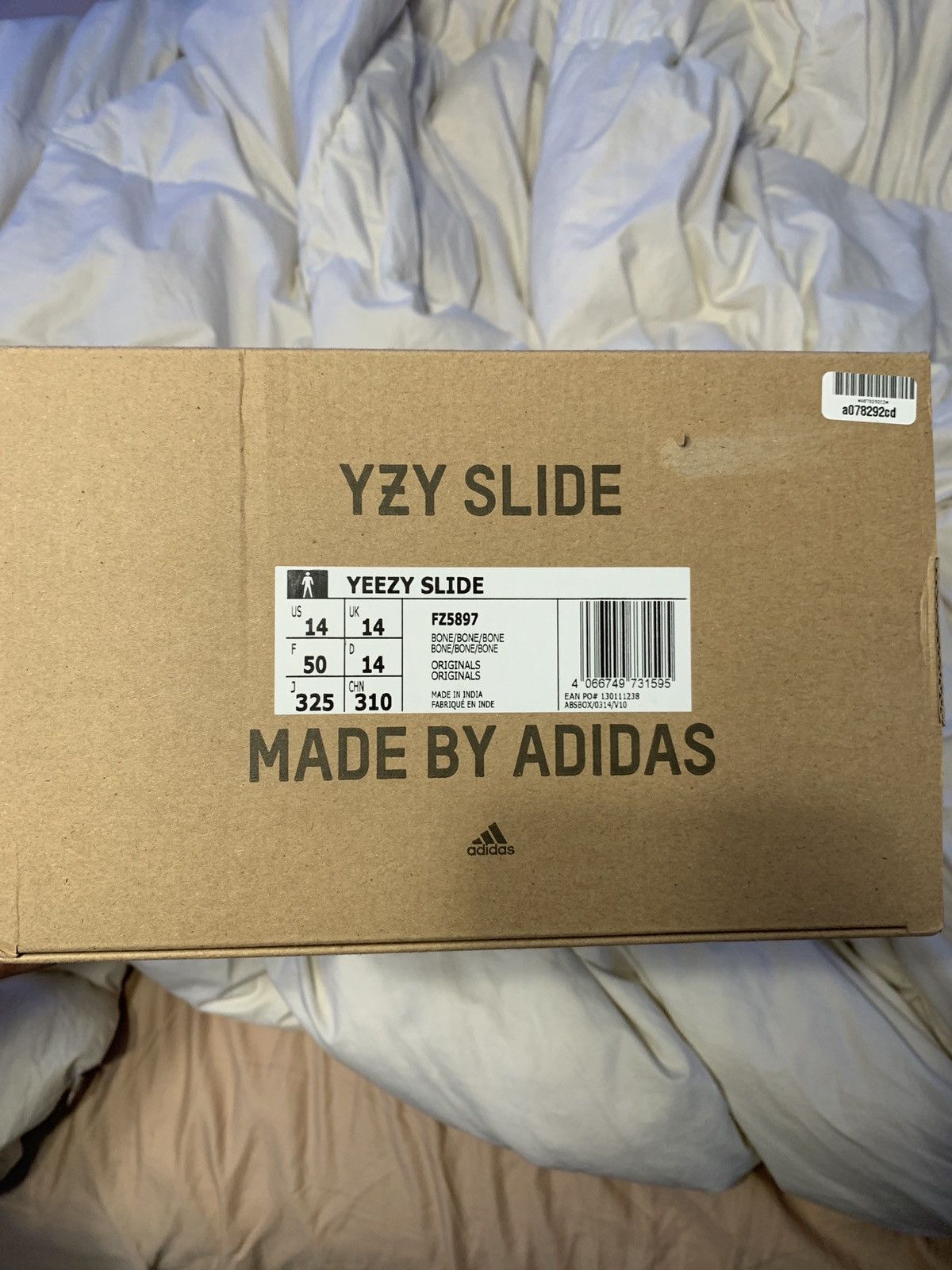 Adidas Size 14 Yeezy Slide WORN | Grailed