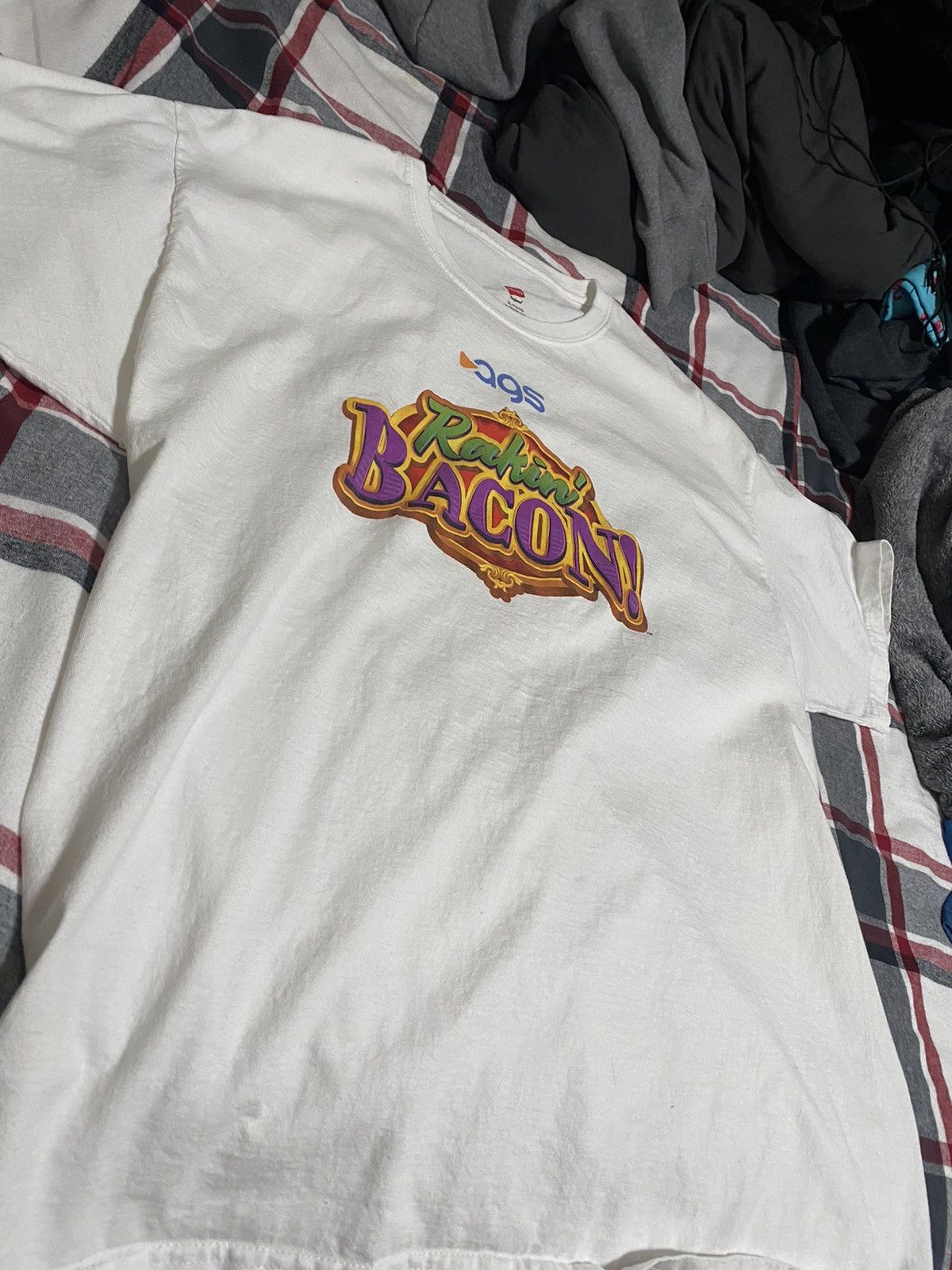 Hanes × Vintage Vintage Rakin’ Bacon! AGS shirt | Grailed