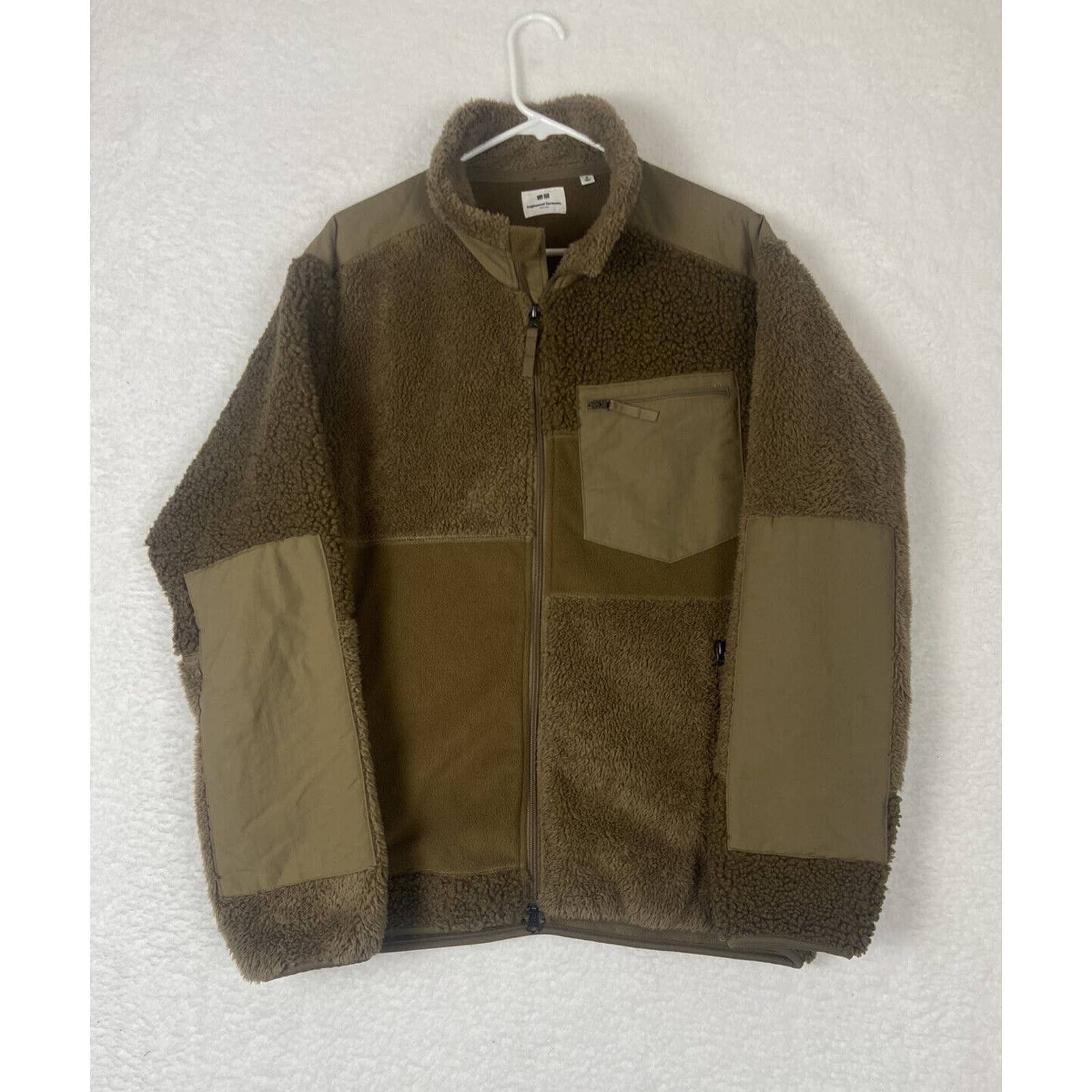 Uniqlo Uniqlo Engineered Garments Patchwork Sherpa Fleece Jacket M ...