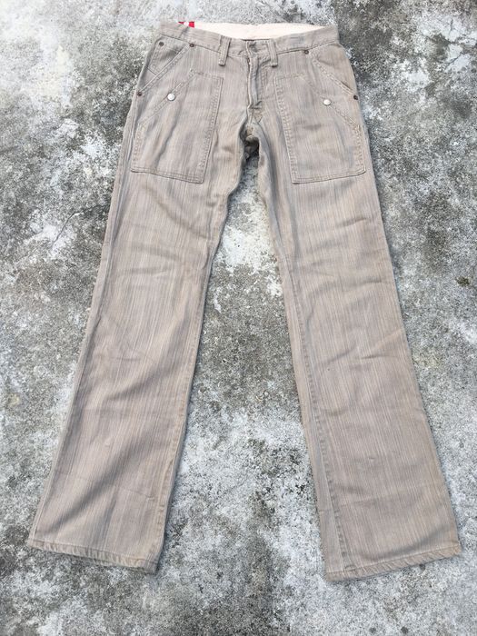 Vintage FLARED 🔥 BLUE WAY LOW RISE BUSH PANT CASUAL PANT | Grailed