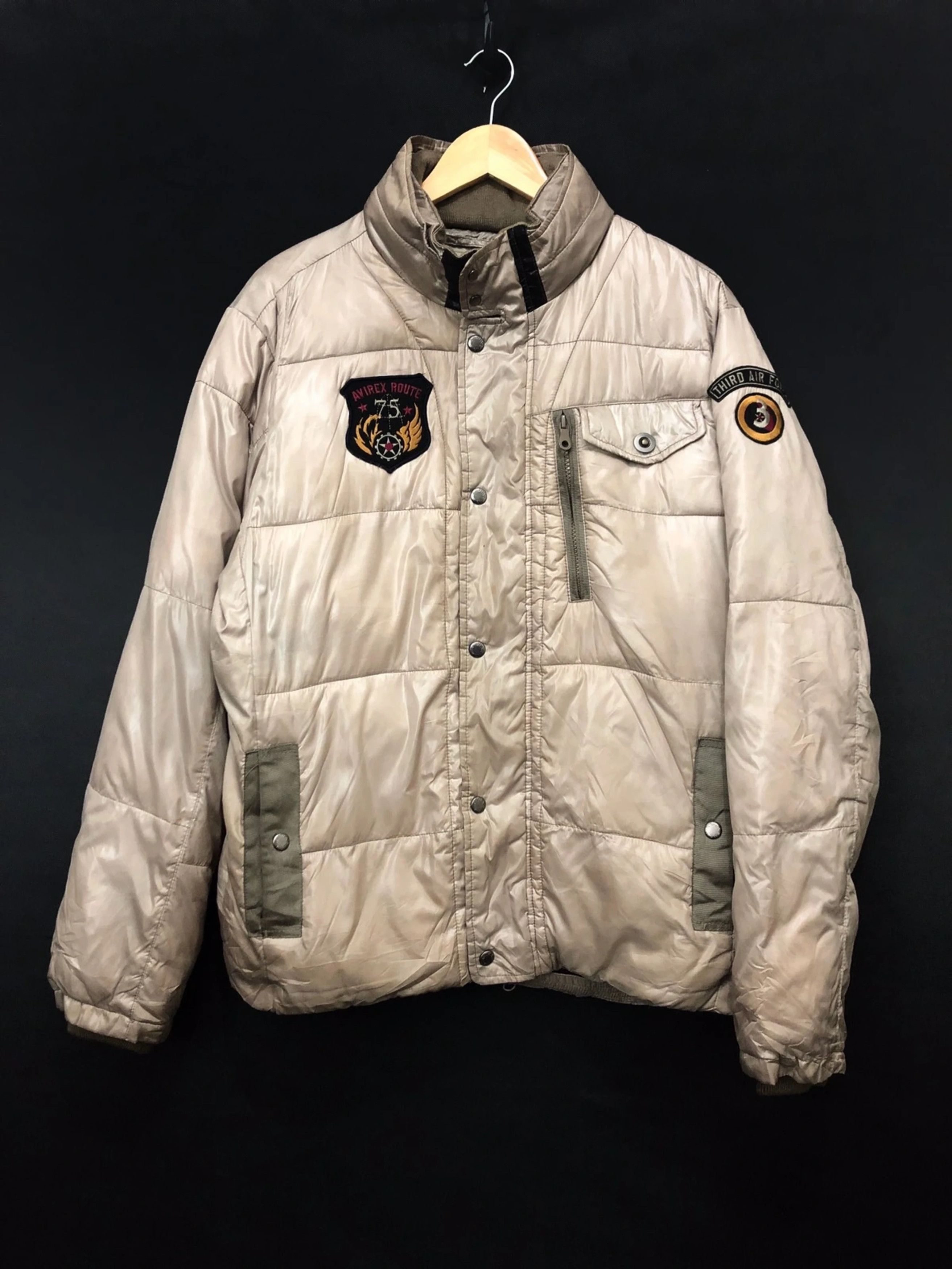 Avirex Vintage Avirex Aero Space Puffer Jacket Padded Snap Button | Grailed