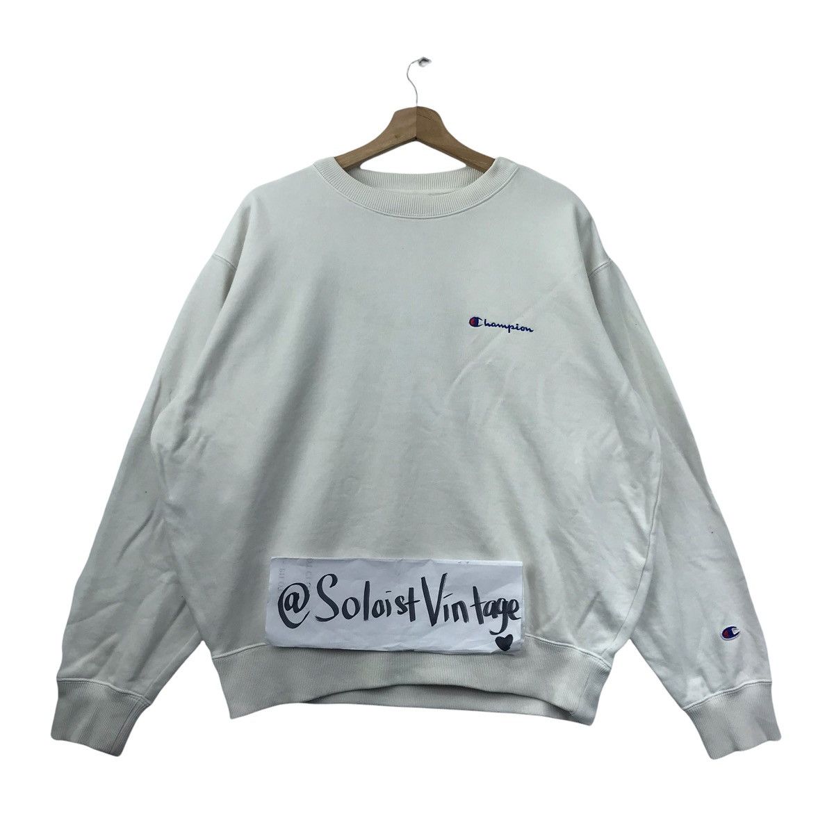 Champion Vintage CHAMPION SCRIPT USA Small Logo Sportswear Grey | Grailed